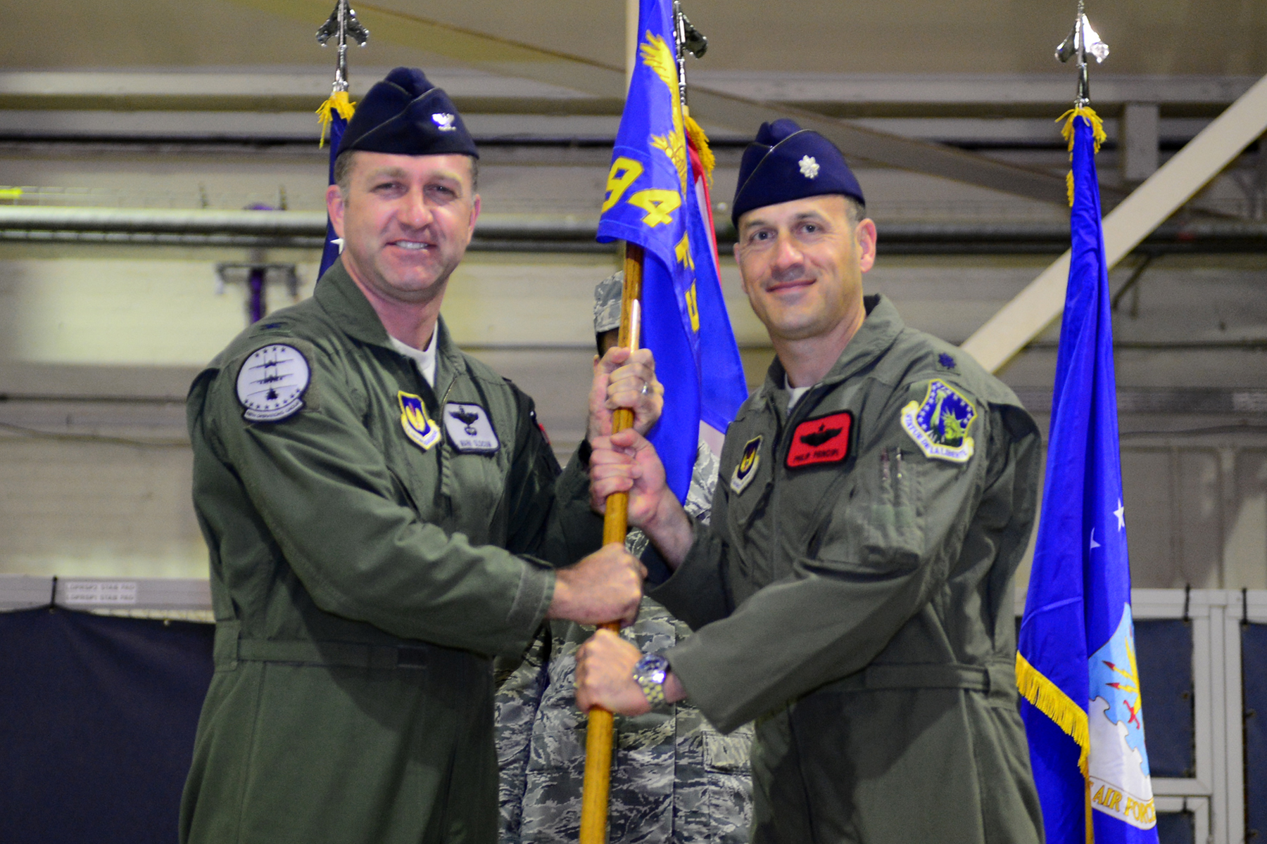 494th FS receives new leadership at traditional ceremony