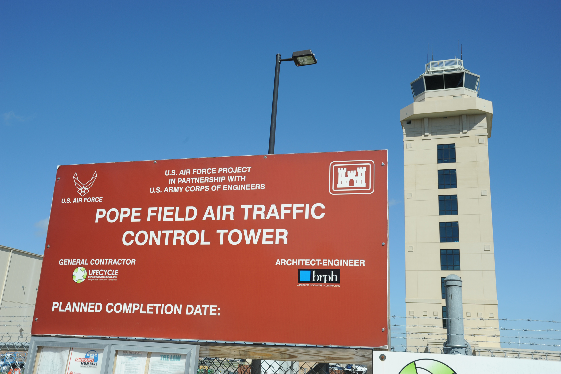Pope Field getting 'green' control tower > Air Force Reserve Command > News