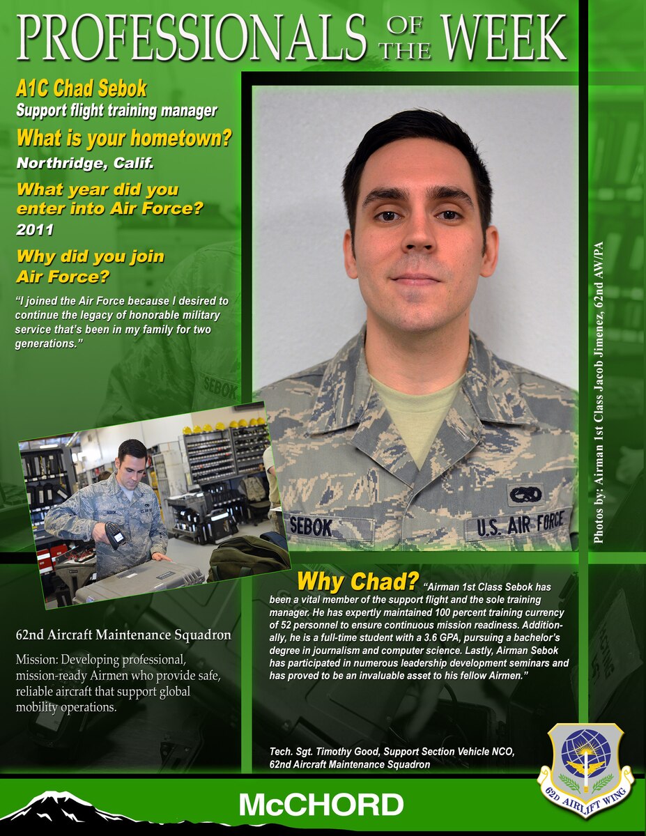 Professional of the Week > Team McChord > Article Display