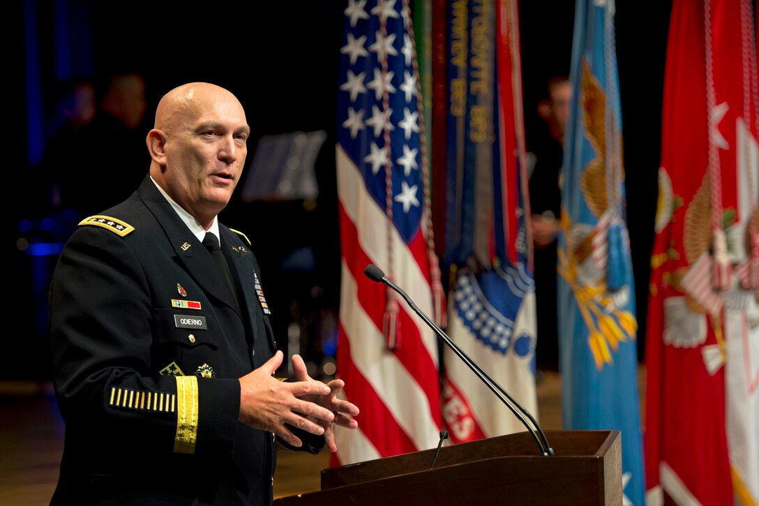 Army Chief of Staff Gen. Ray Odierno, speaks during the U.S. Army ...