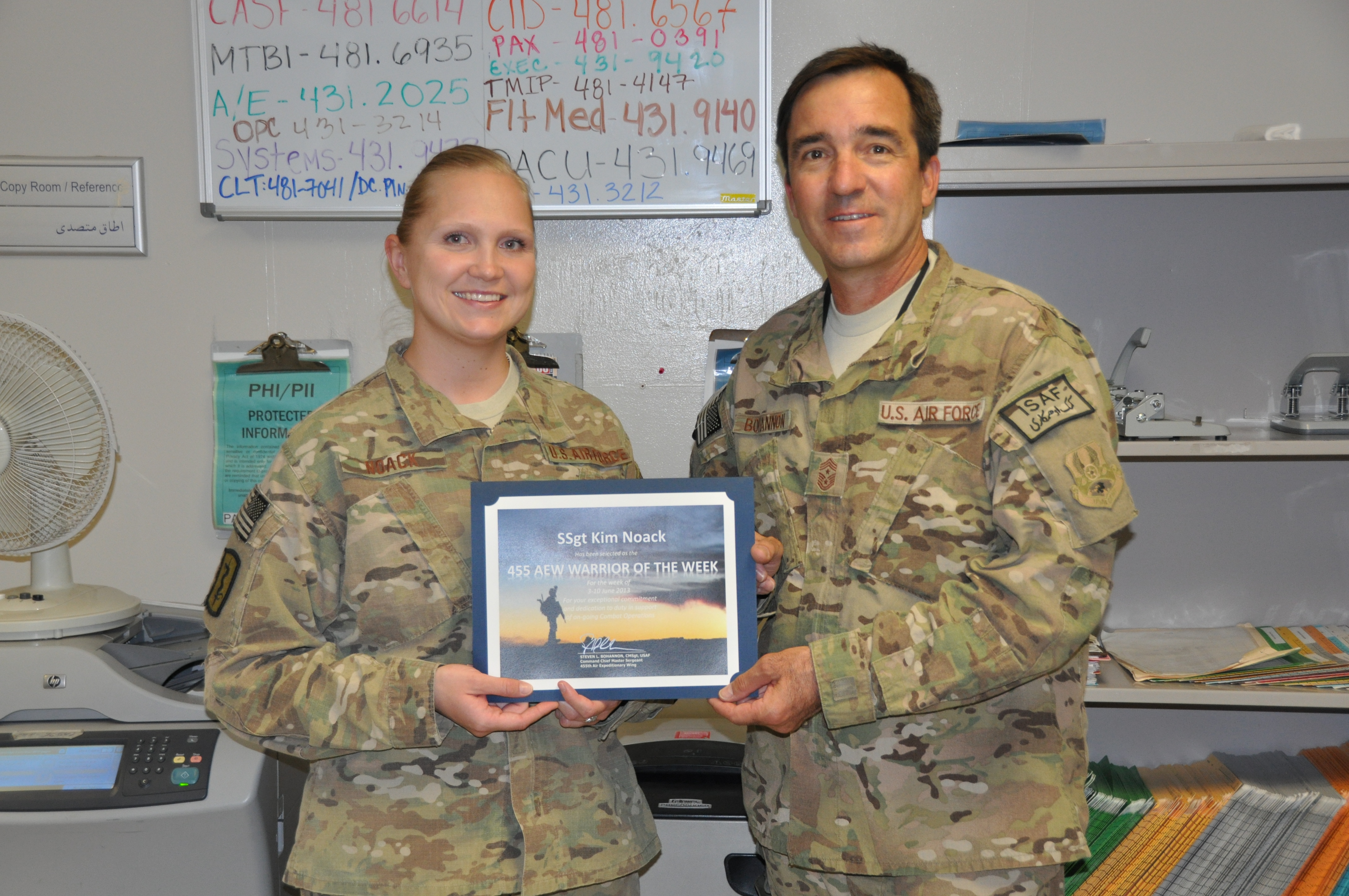'Warrior of the Week' Staff Sgt. Kim Noack > U.S. Air Forces Central ...
