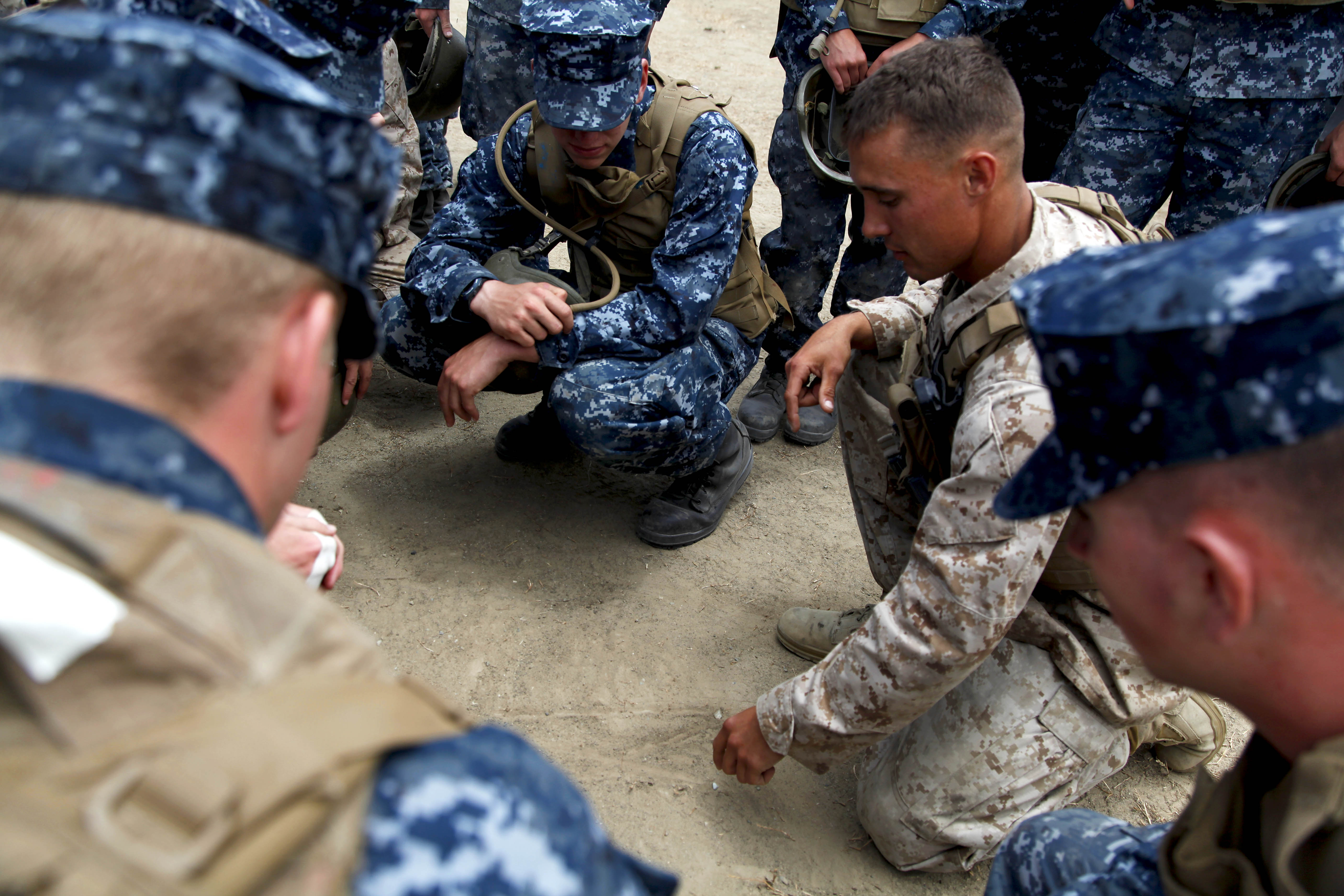College students experience Navy and Marine Corps training