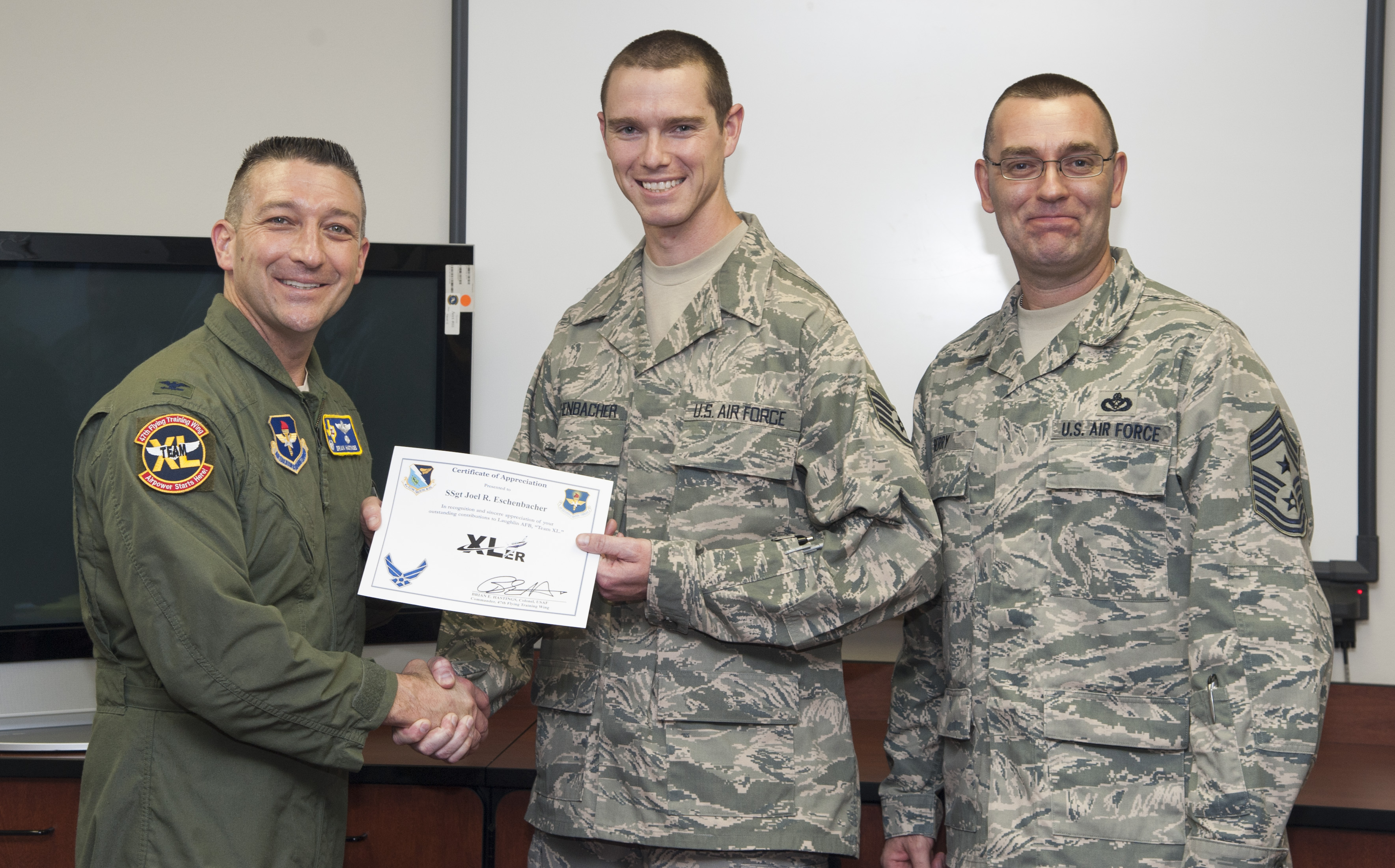 Laughlin XLer: Staff Sgt. Joel R. Eschenbacher, 47th FSS > Laughlin Air ...