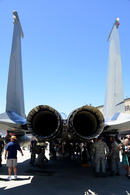 First F-15 arrives at the 144th Fighter Wing