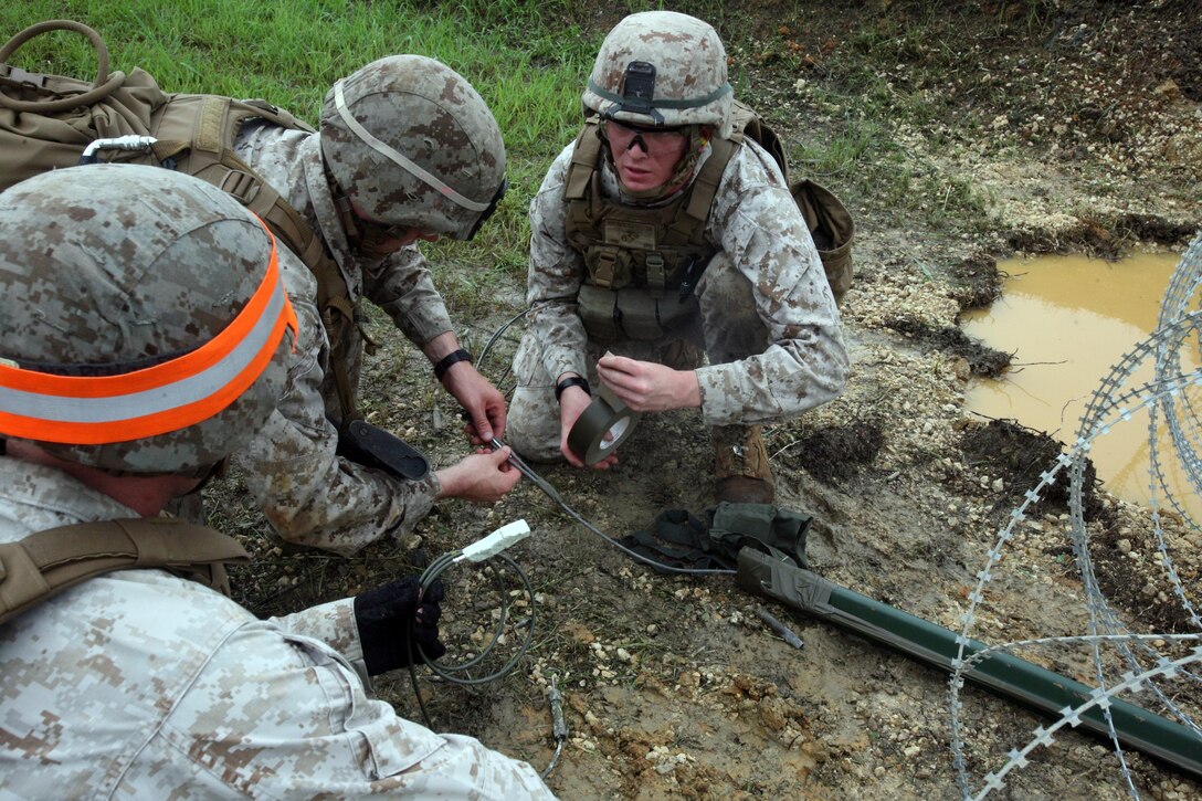 Company L Marines practice squad-sized attacks