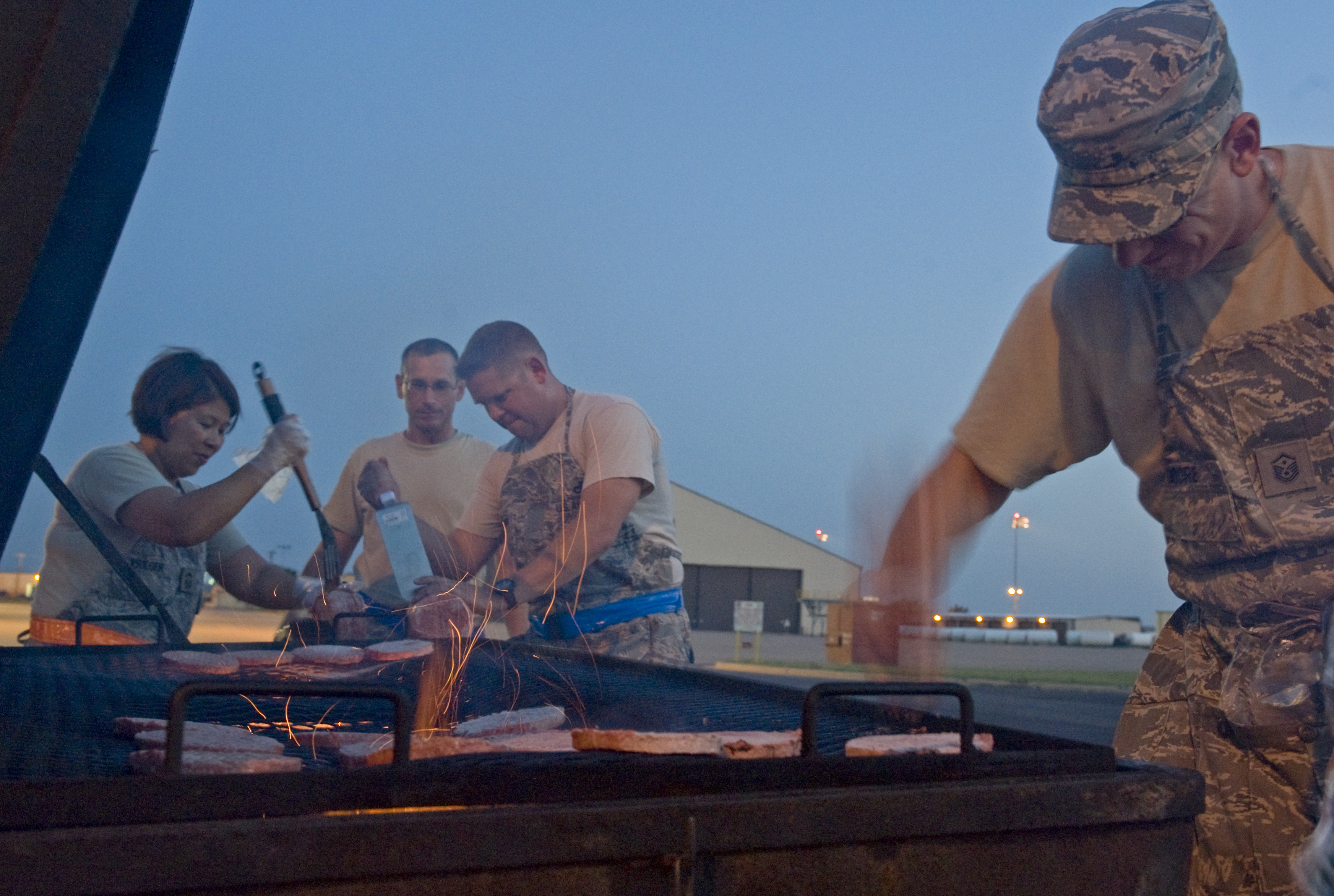 Dyess first sergeants grill into the night > Dyess Air Force Base ...