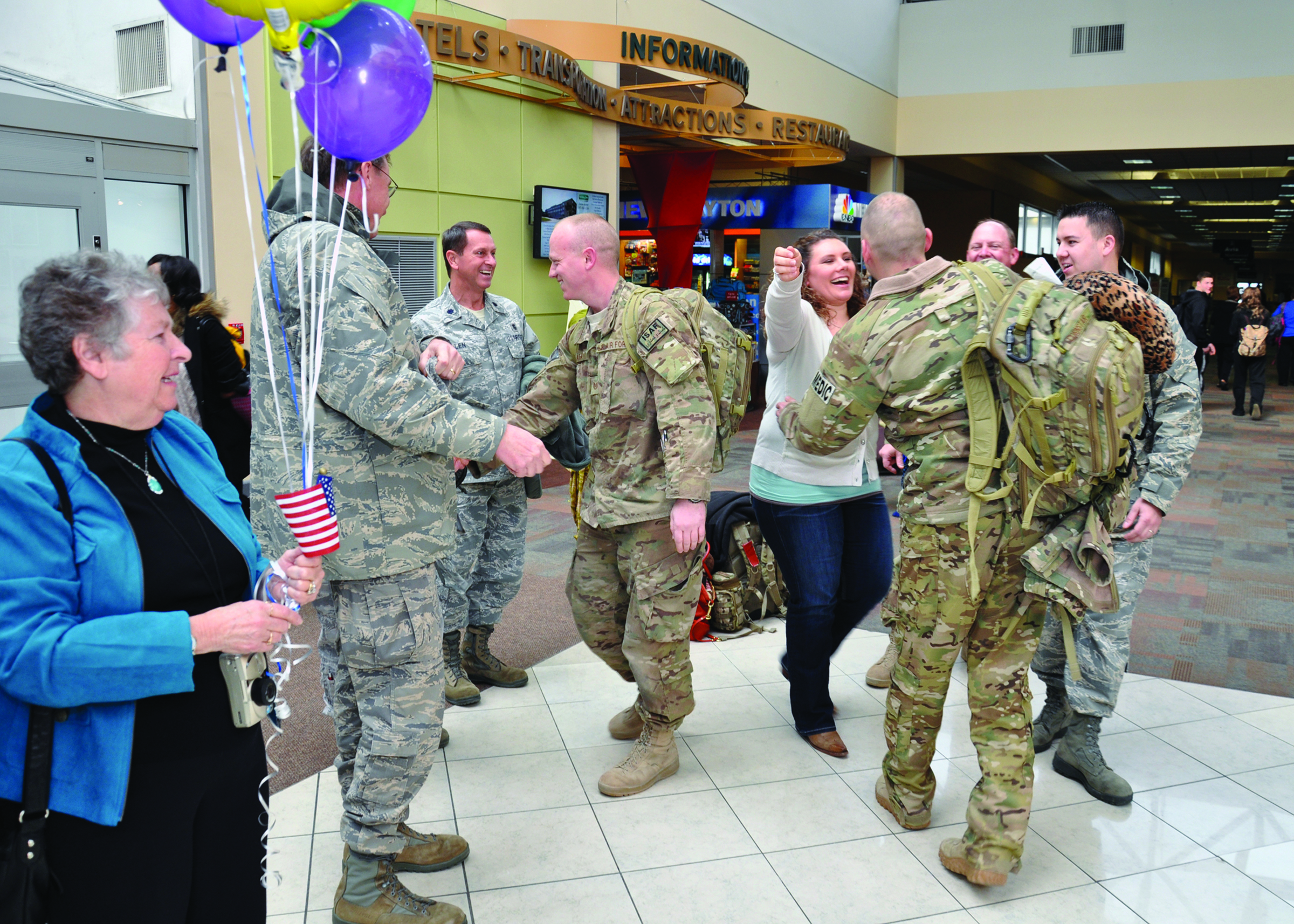 445 AES welcomes Airmen home