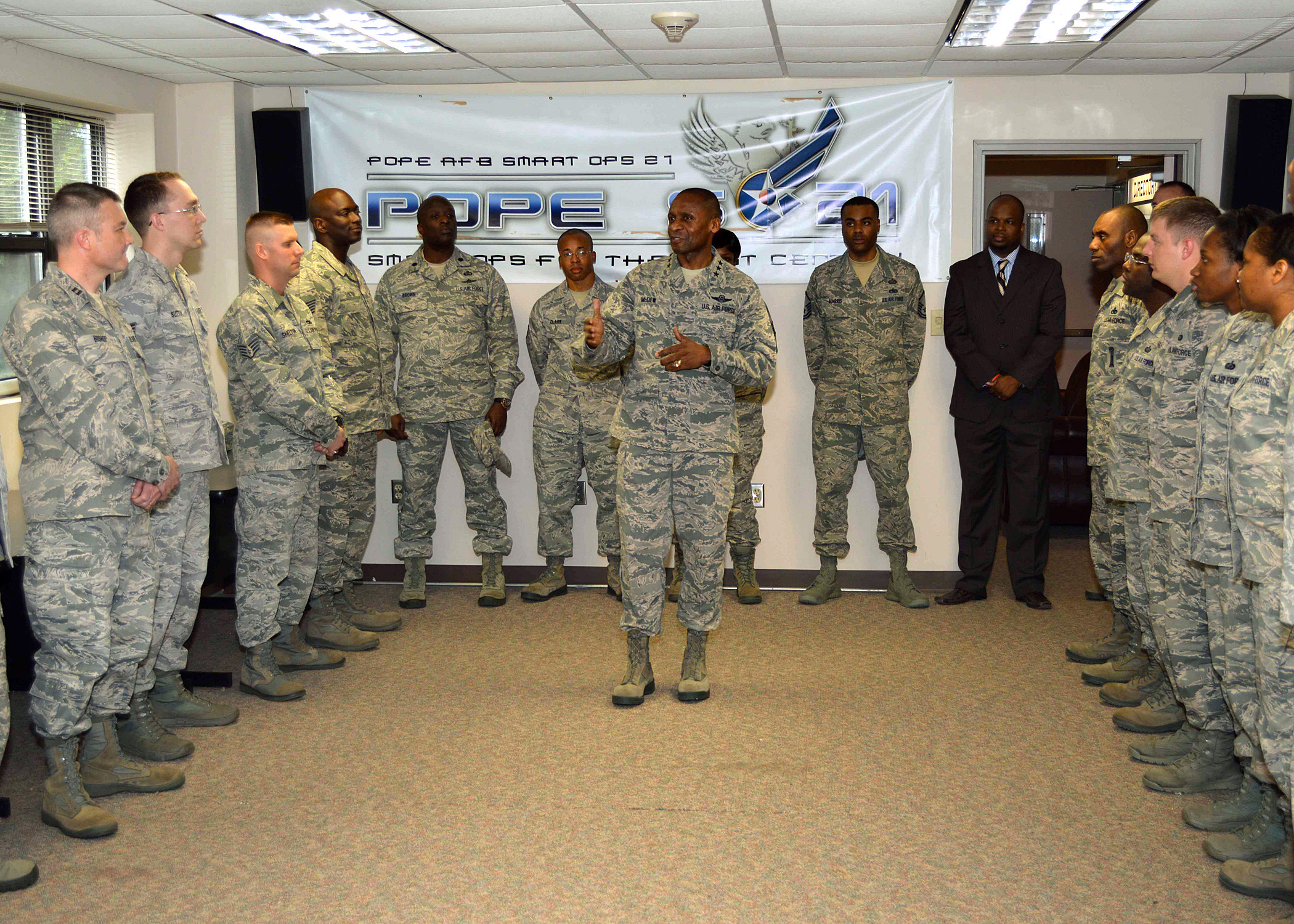 18th Air Force Commander visits Pope > Pope Field > Article Display