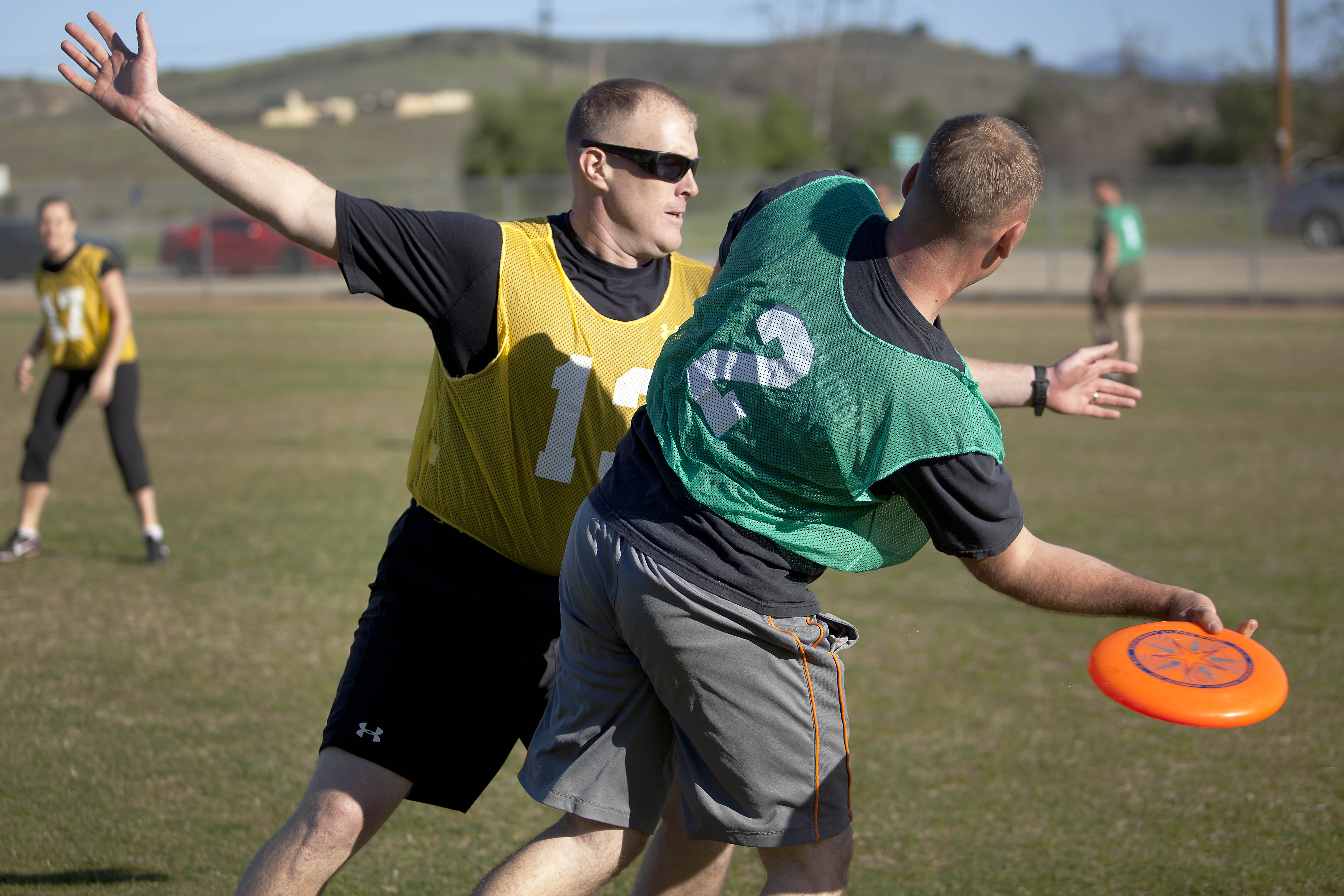 ultimate Frisbee tournament held on Pendleton