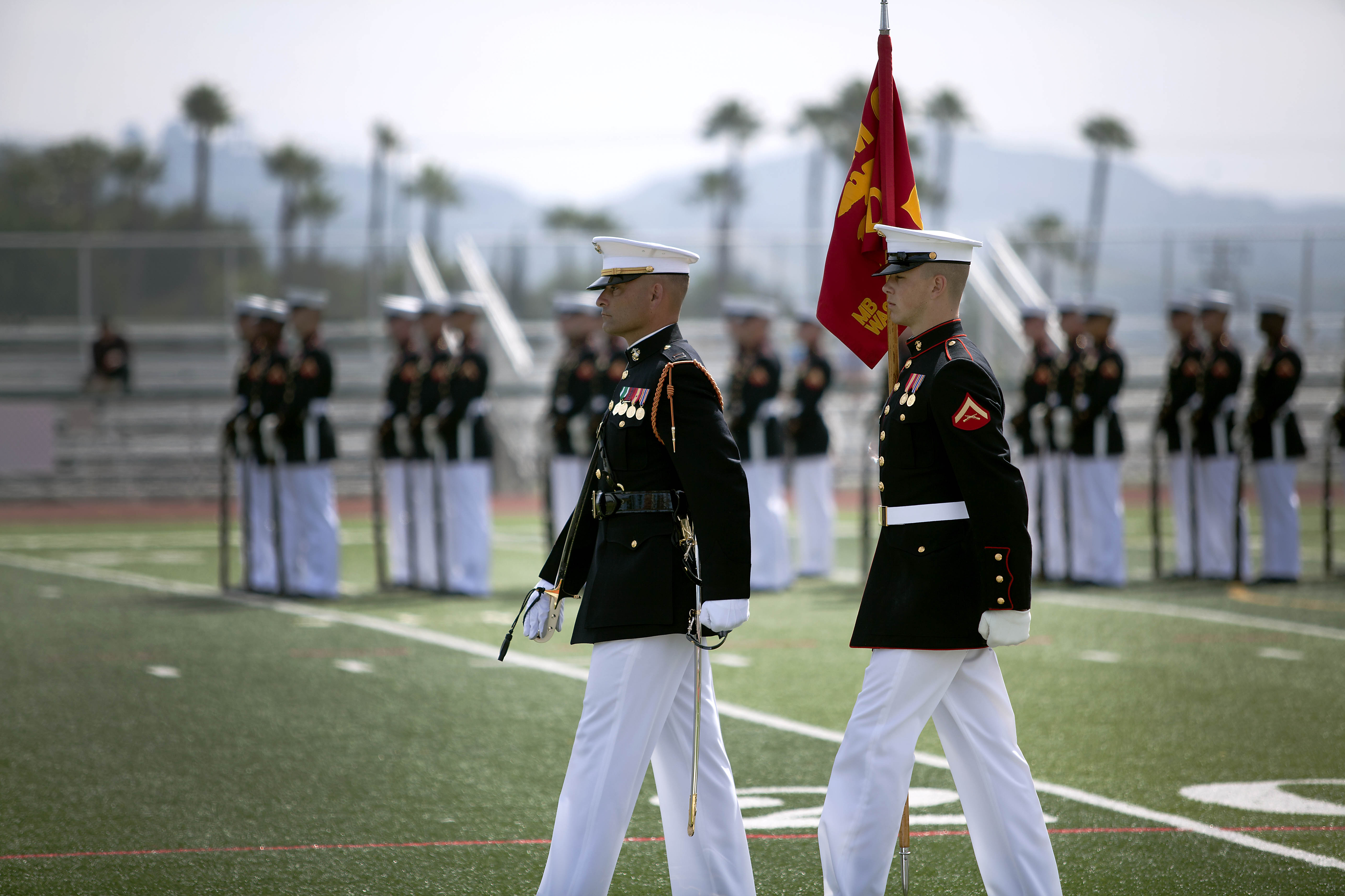 Battle Color brings brass and bayonets to Pendleton