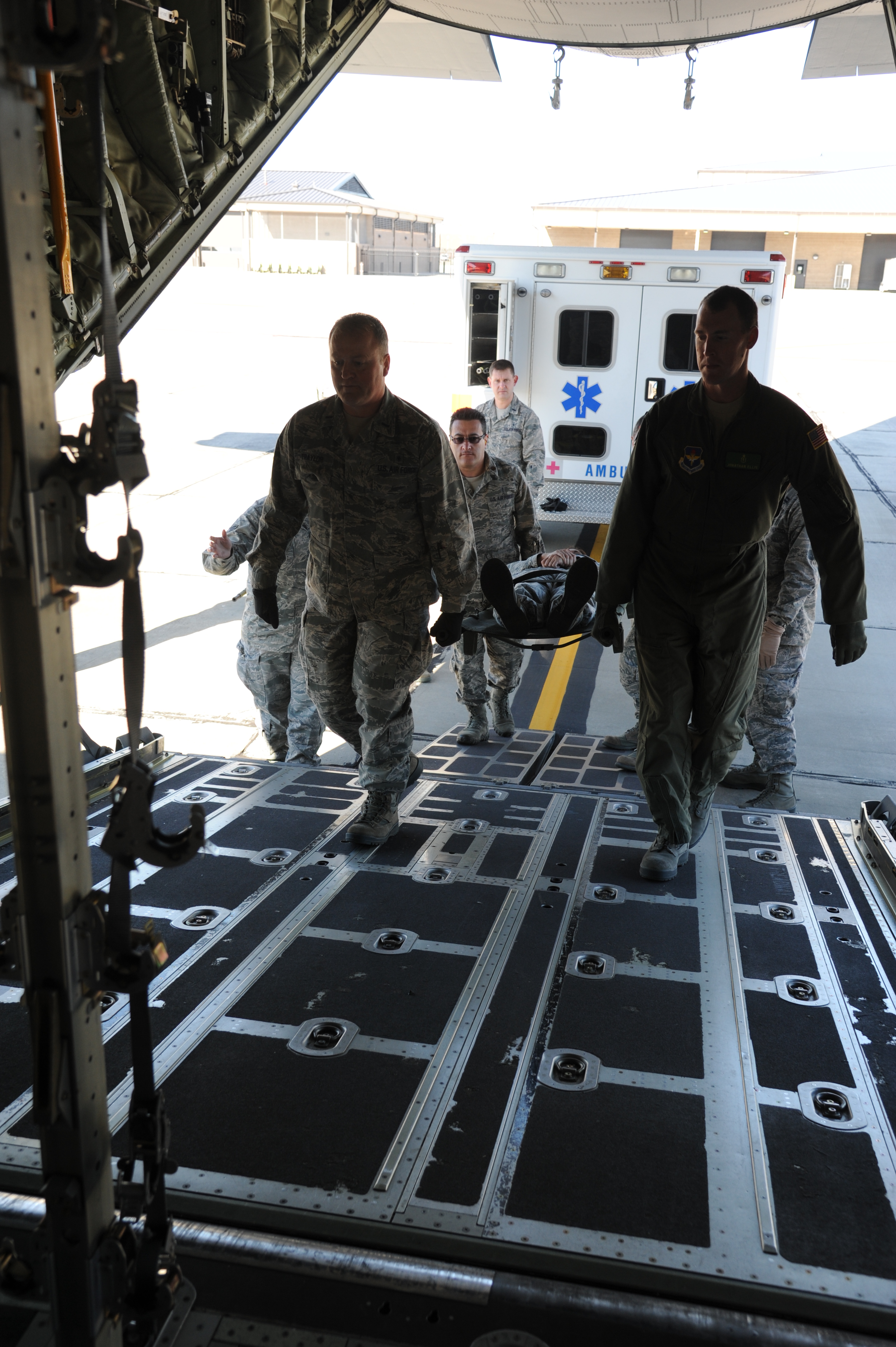 81st MDG conducts air evacuation training