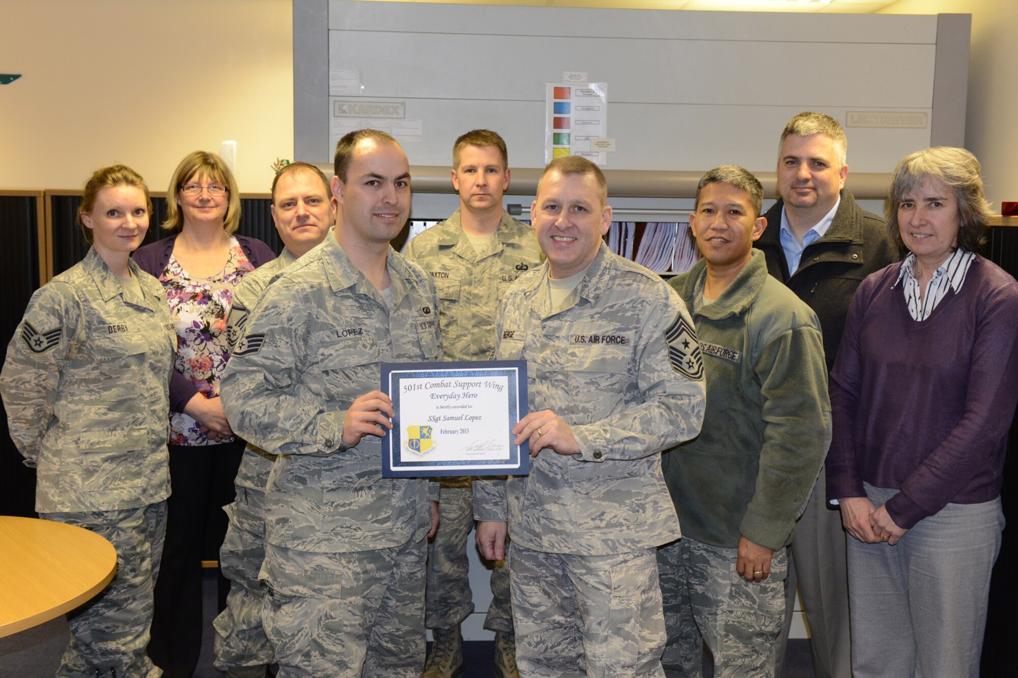 501st CSW Everyday Hero > 501st Combat Support Wing > Article Display