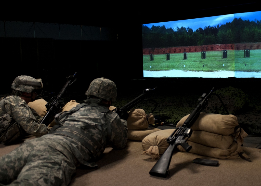 Marksmanship simulator trains Soldiers without spending ammunition ...