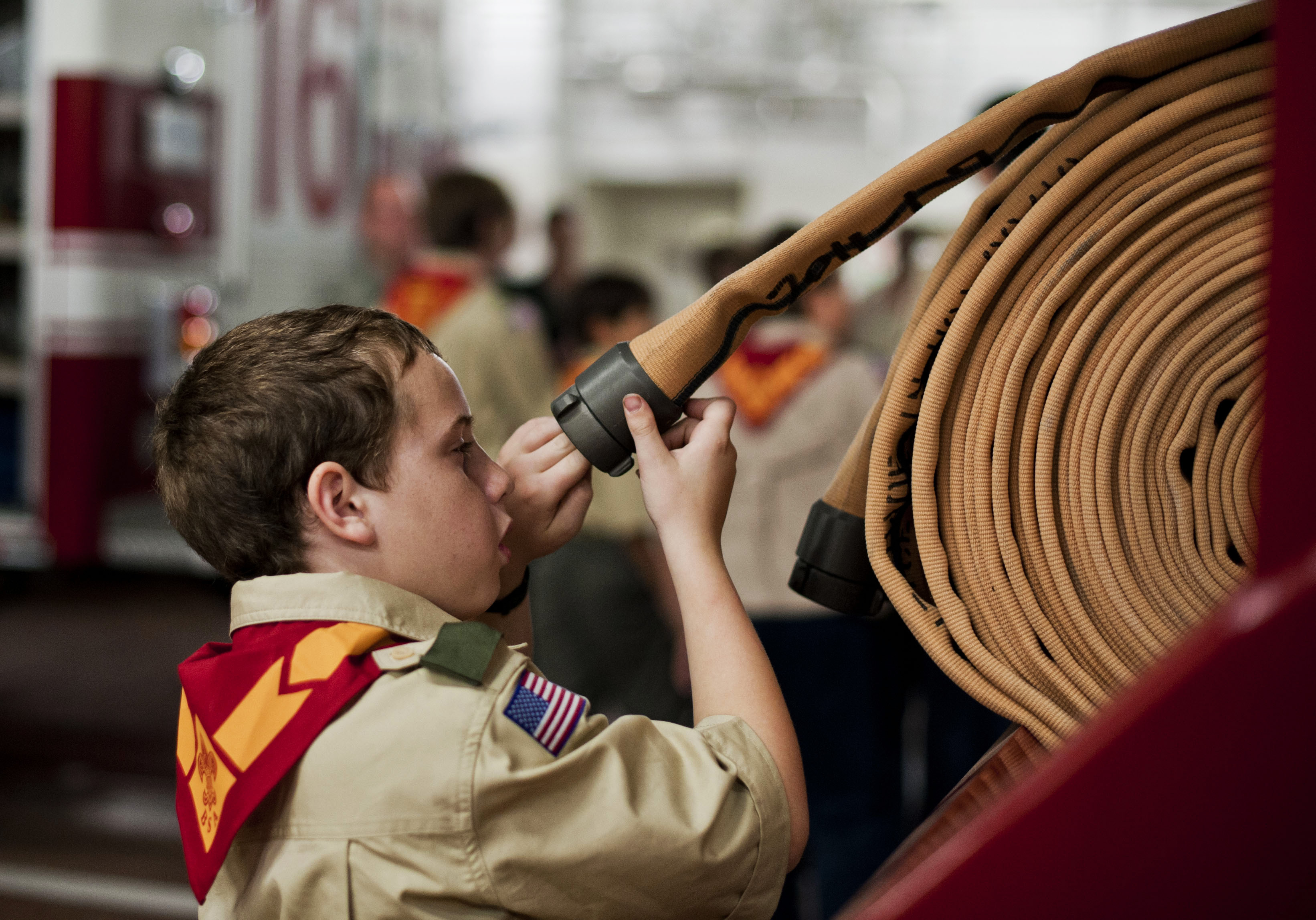 BSA Troop 45 learn fire safety