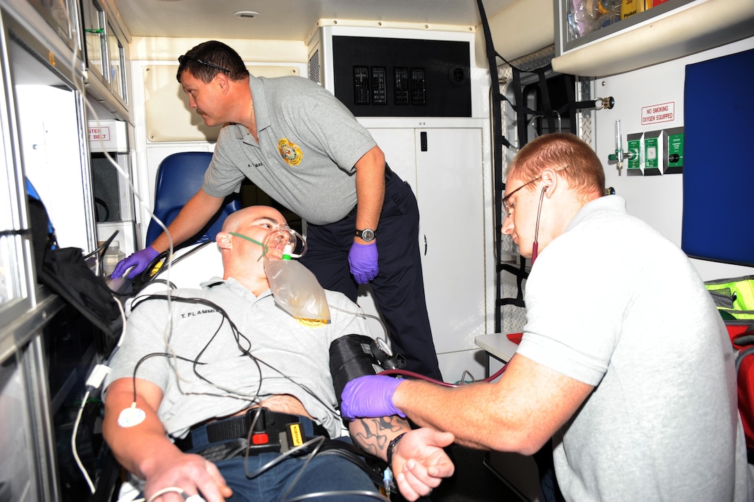 Base EMTs stress heart attack victims seek immediate medical attention