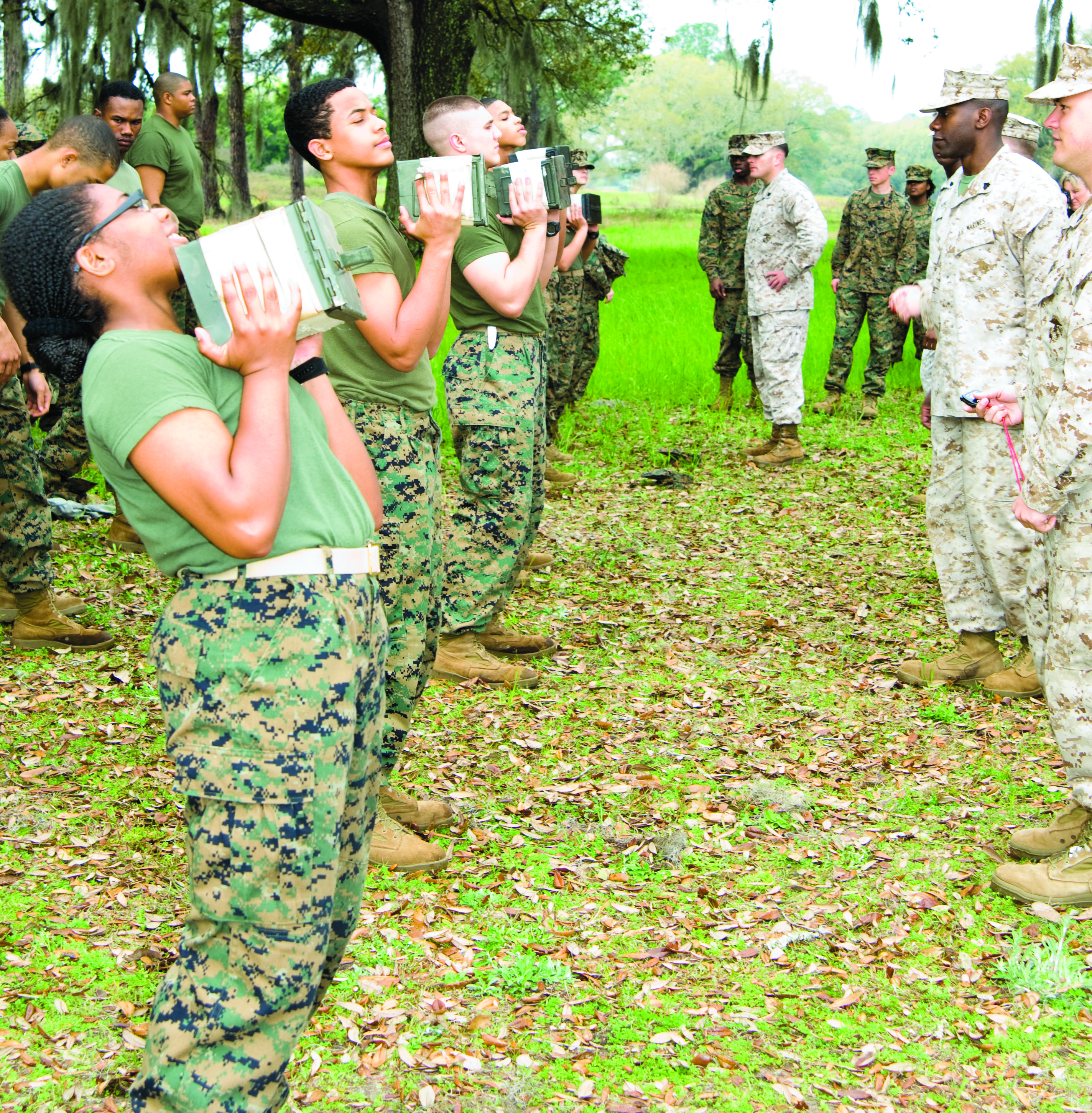 Marine, Navy JROTC cadets visit MCLB Albany