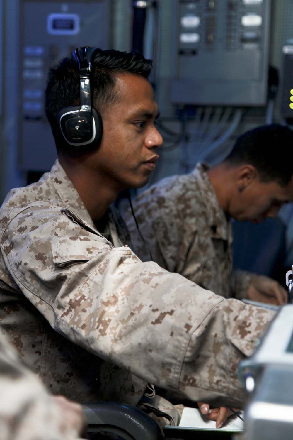 Maritime warriors practice calling for fire