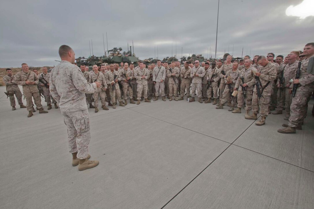 Light armored reconnaissance Marines unite with Navy for amphibious landing