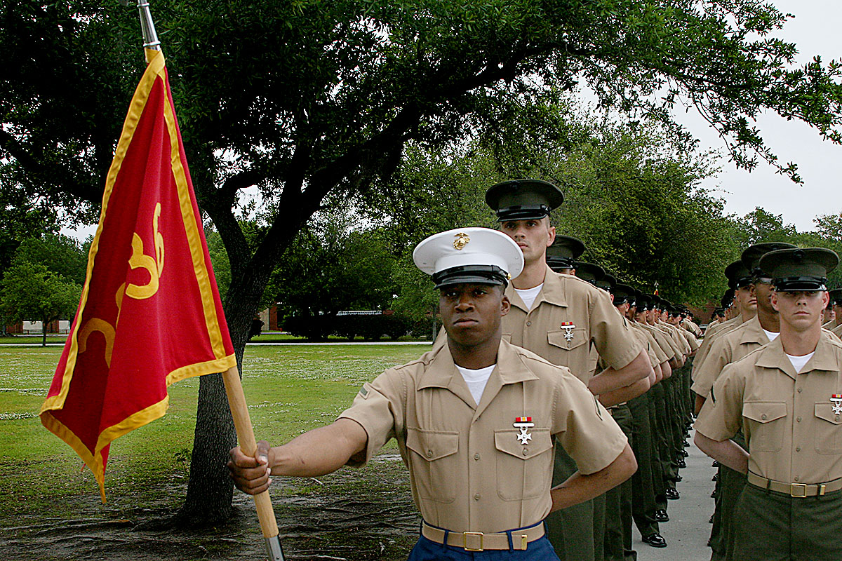 Louisiana Marine Graduates as Platoon Honor Graduate