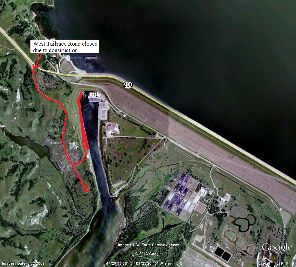 Garrison Dam West Tailrace road closure > Omaha District > News Releases