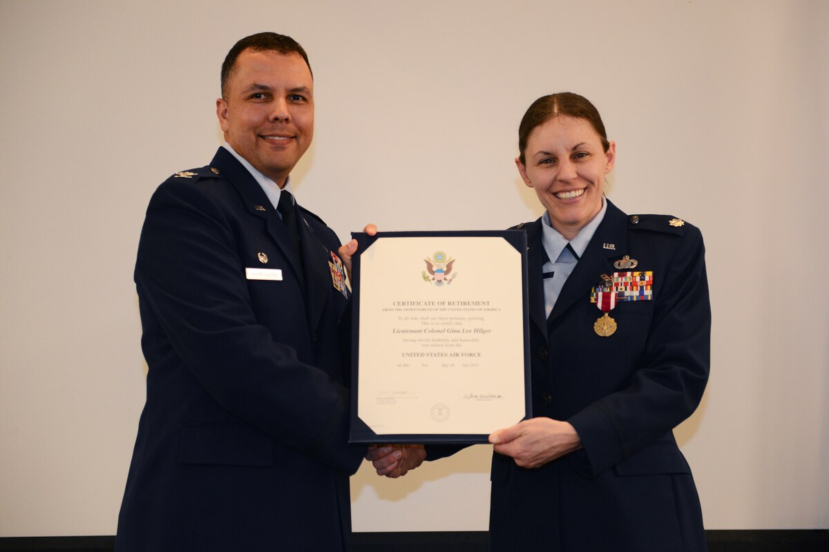 Lt. Col. retires after 20 years of service > Shaw Air Force Base ...