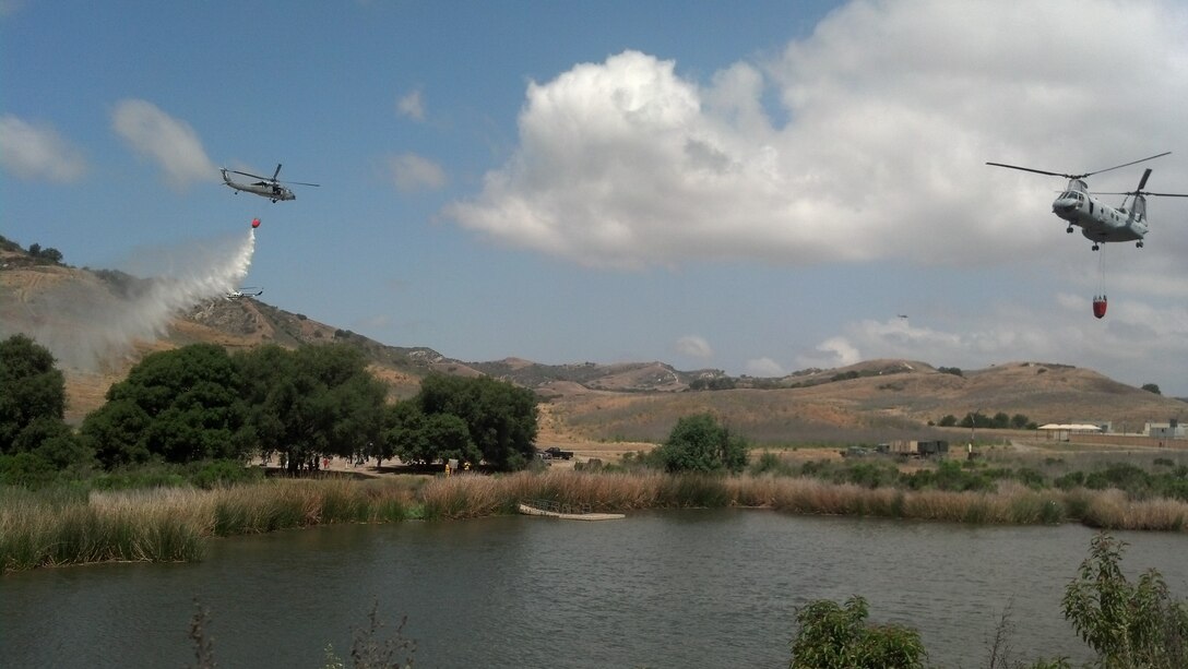 Wildland firefighting joint aerial training exercise