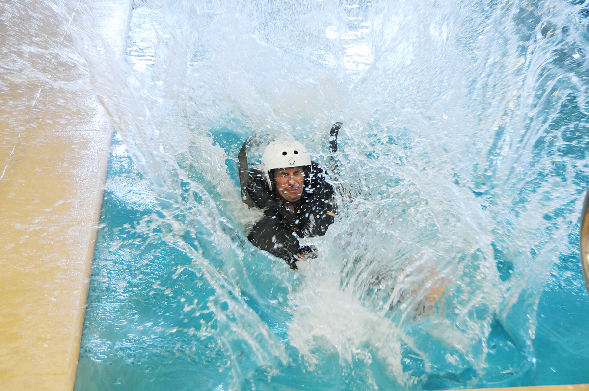 The 190th Fighter Squadron survives water survival training