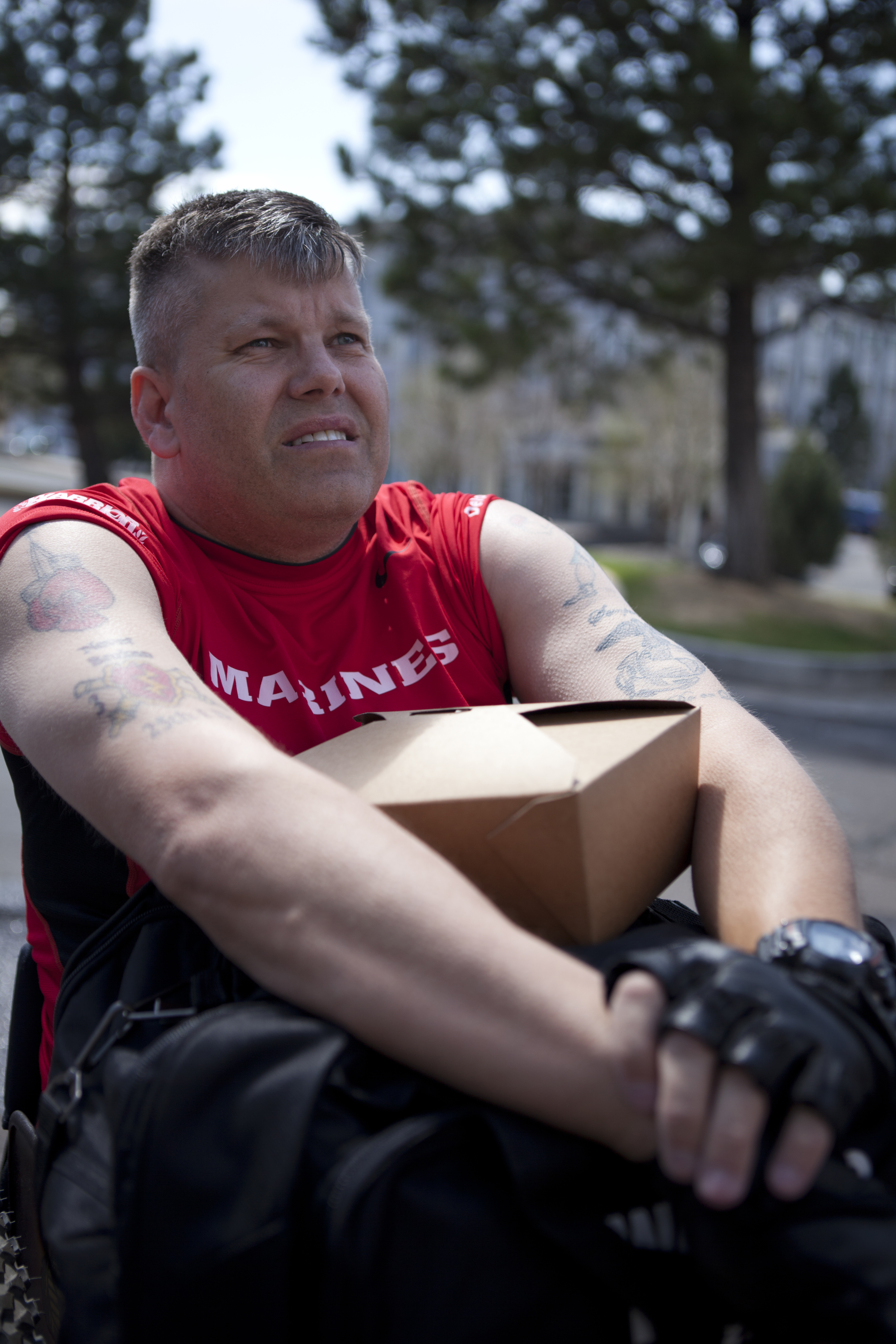 Joseph “Joey” C. Smith, a member of the Marine Corps team, is competing ...