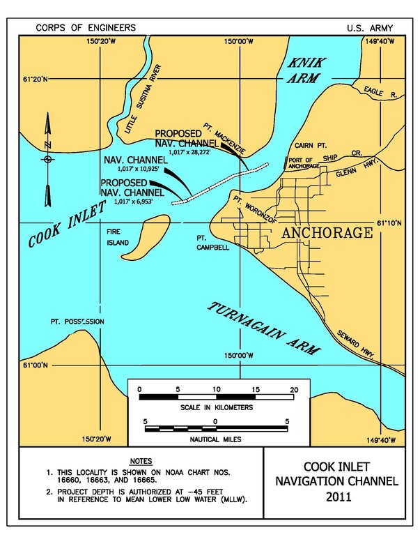 Corps dredges Cook Inlet channel to improve navigation > Pacific Ocean ...