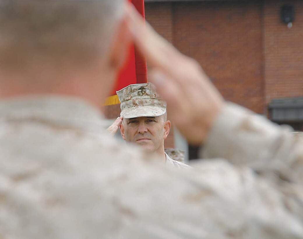 Career Marine bids farewell to comrades, Corps