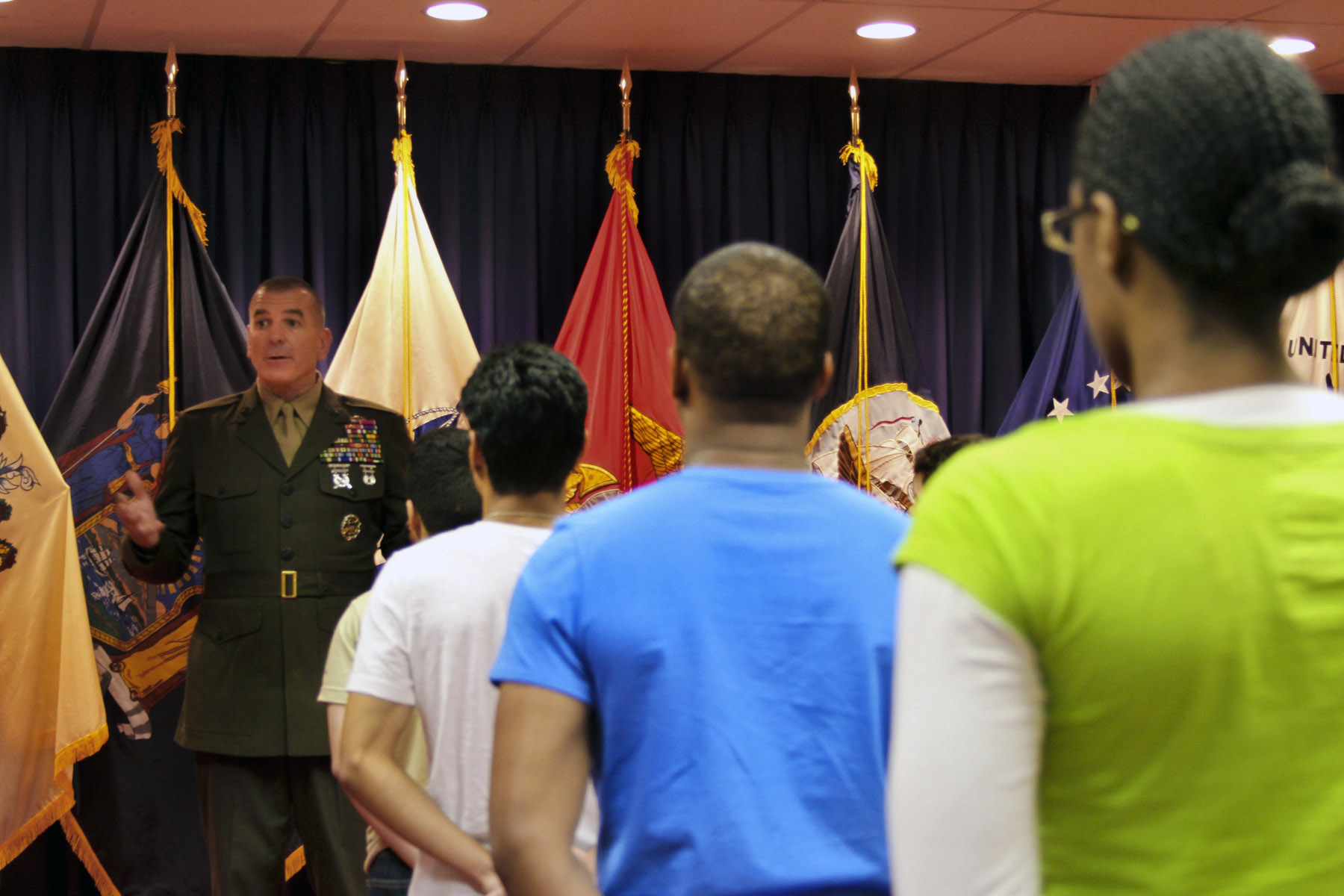 Battaglia Administers Oath for New Enlistees > United States Marine ...