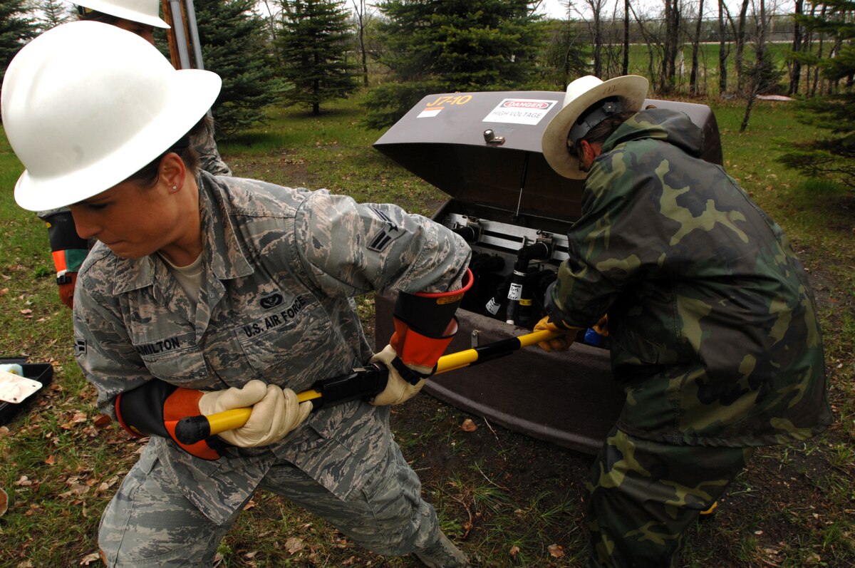 319th Civil Engineer Squadron electricians help restore power on base ...