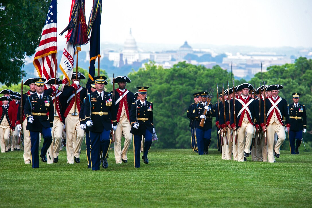 Soldiers assigned to the 3rd Infantry Regiment, also known as "The Old ...