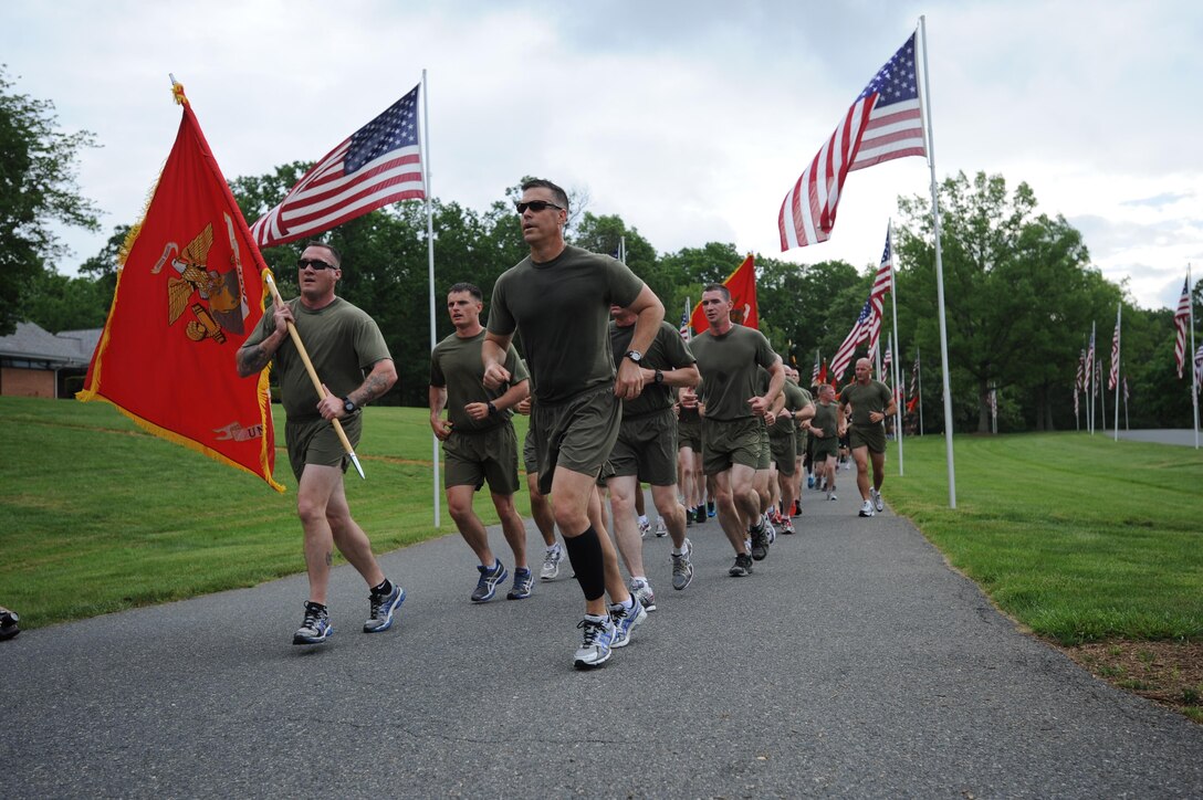 Quantico Marines honor fallen with pre-Memorial Day Running of the Colors