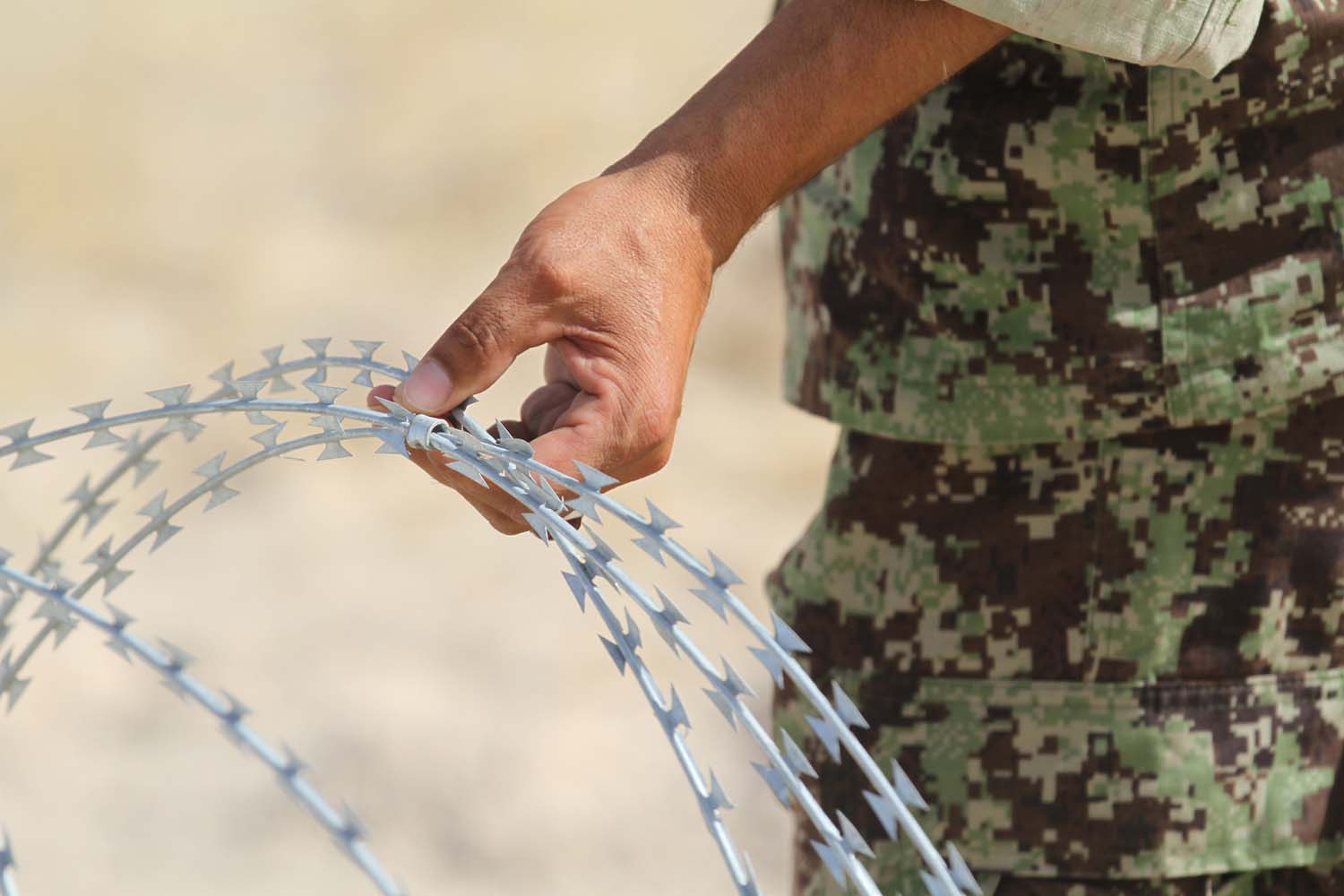 Afghan forces build confidence, set up checkpoints