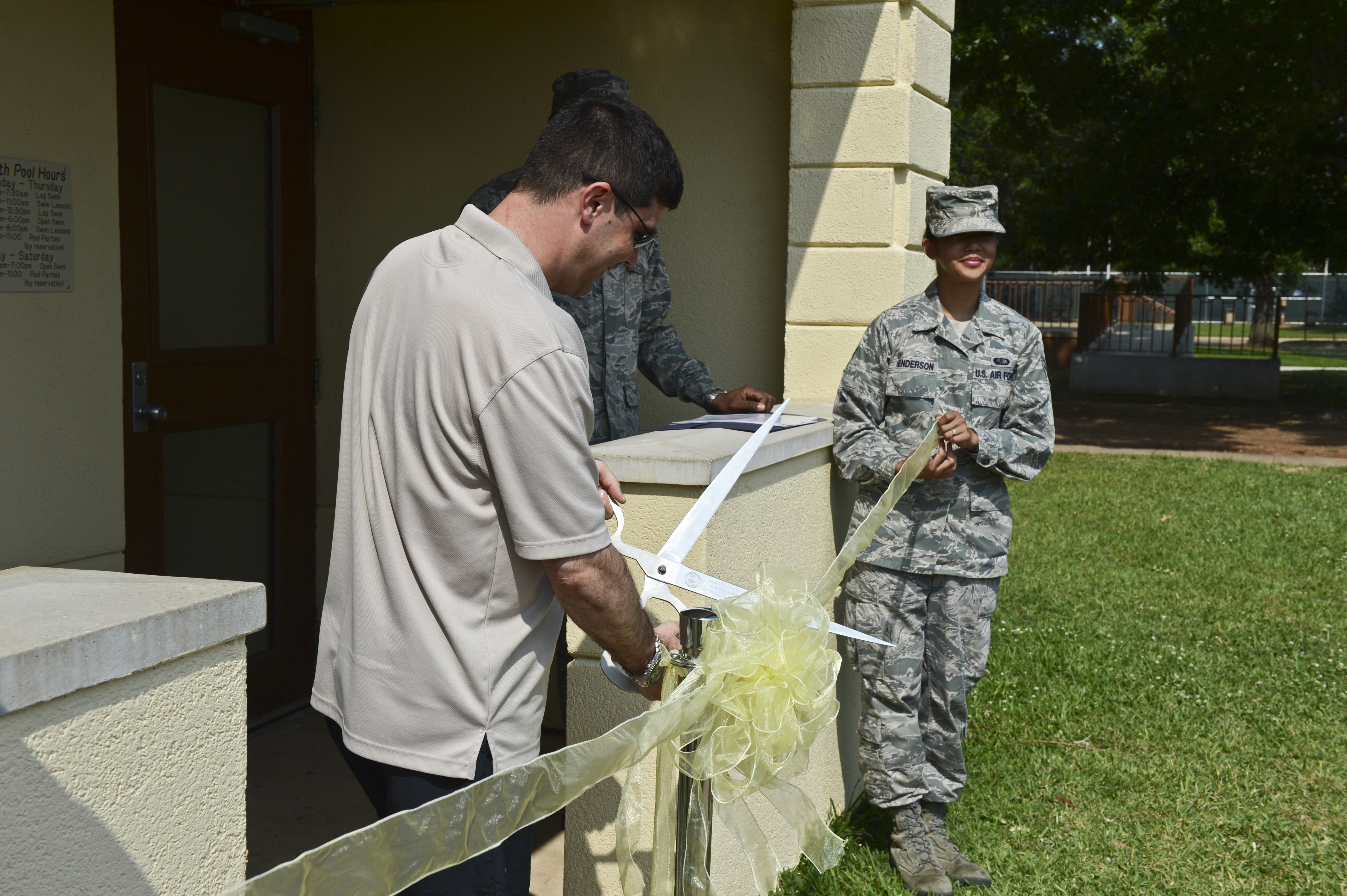 Airmen and Families have a blast at Pool Bash