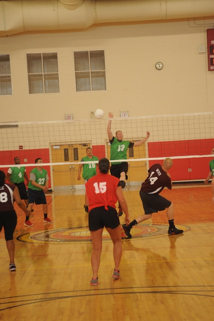 Rally points add up as intramural volleyball begins > United States ...