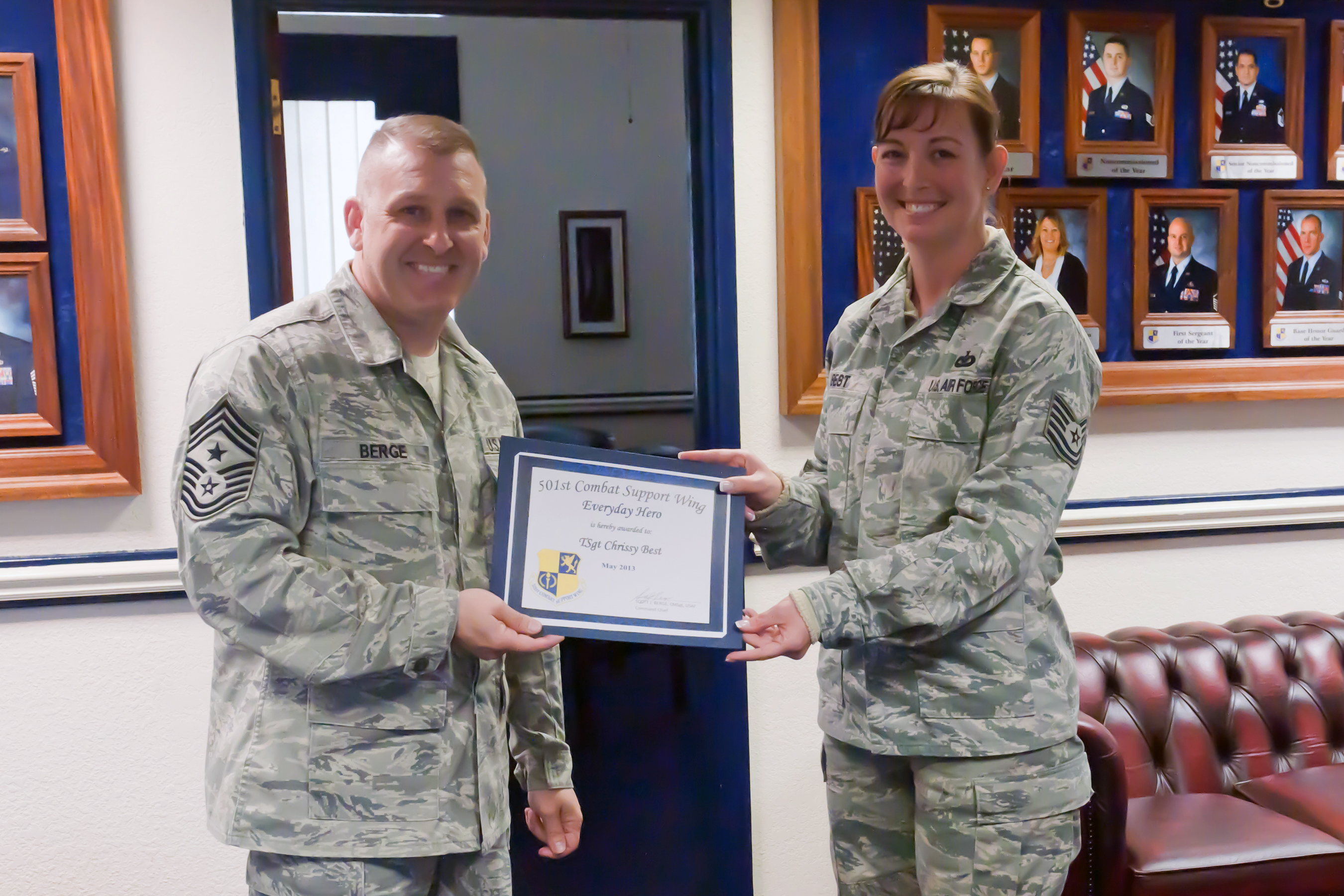 501st CSW Everyday Hero > 501st Combat Support Wing > Article Display