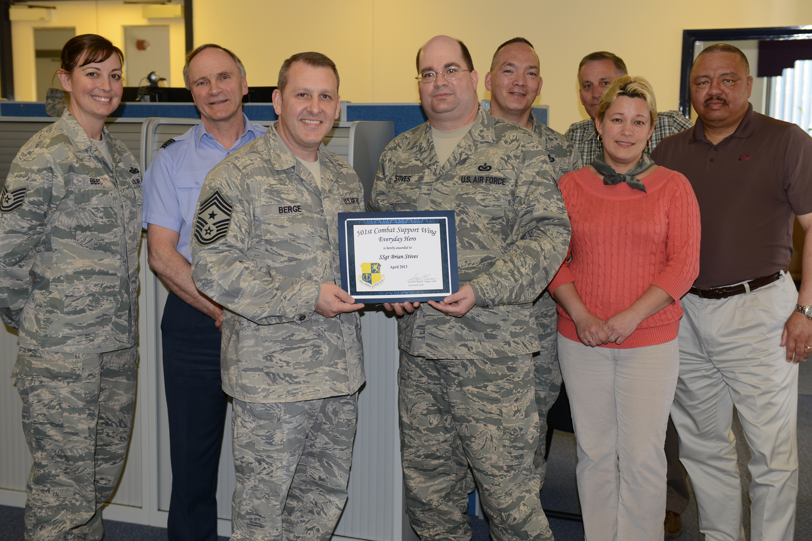 501st CSW Everyday Hero > 501st Combat Support Wing > Article Display