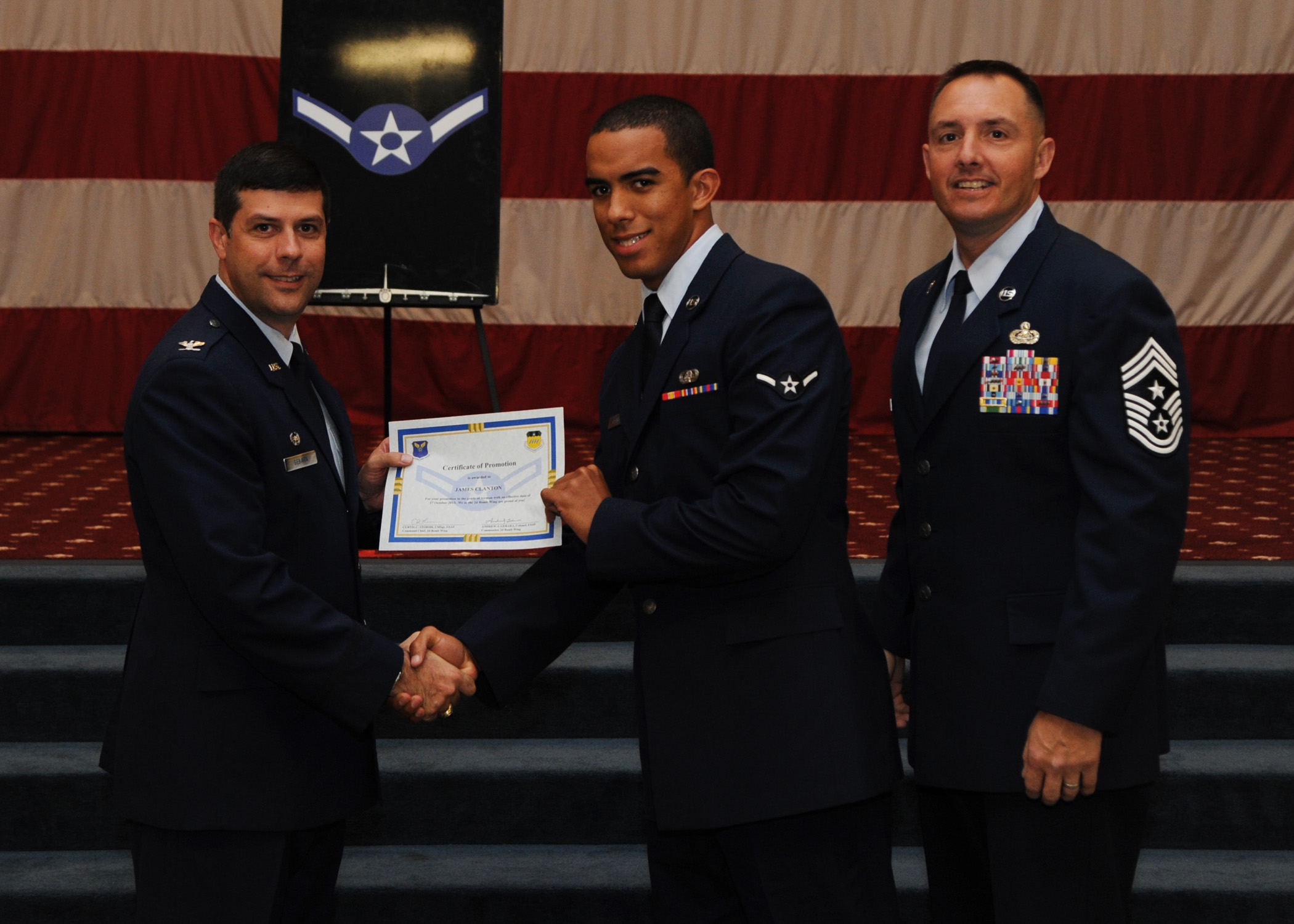 October promotion ceremony