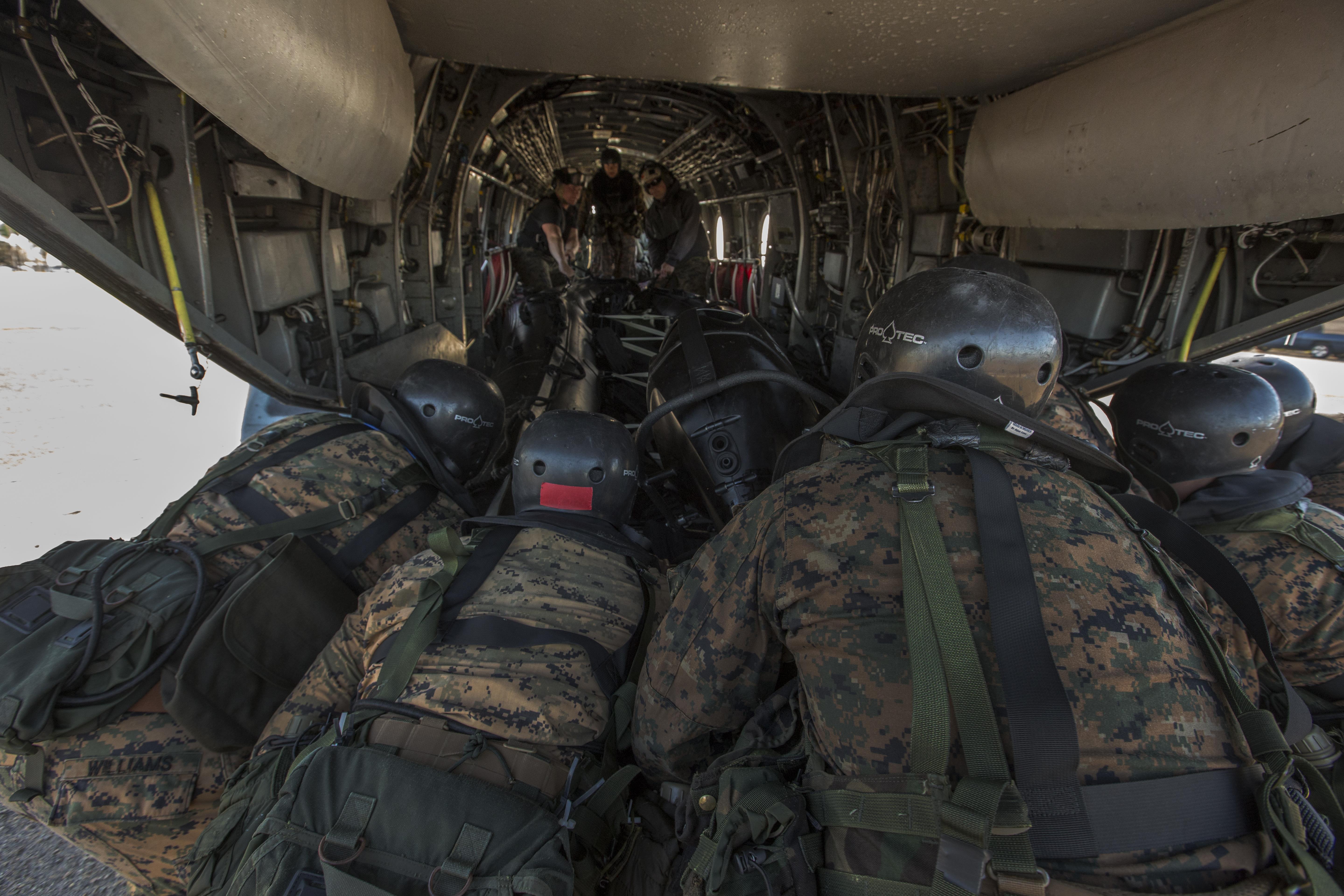 Marines helocast in Coronado