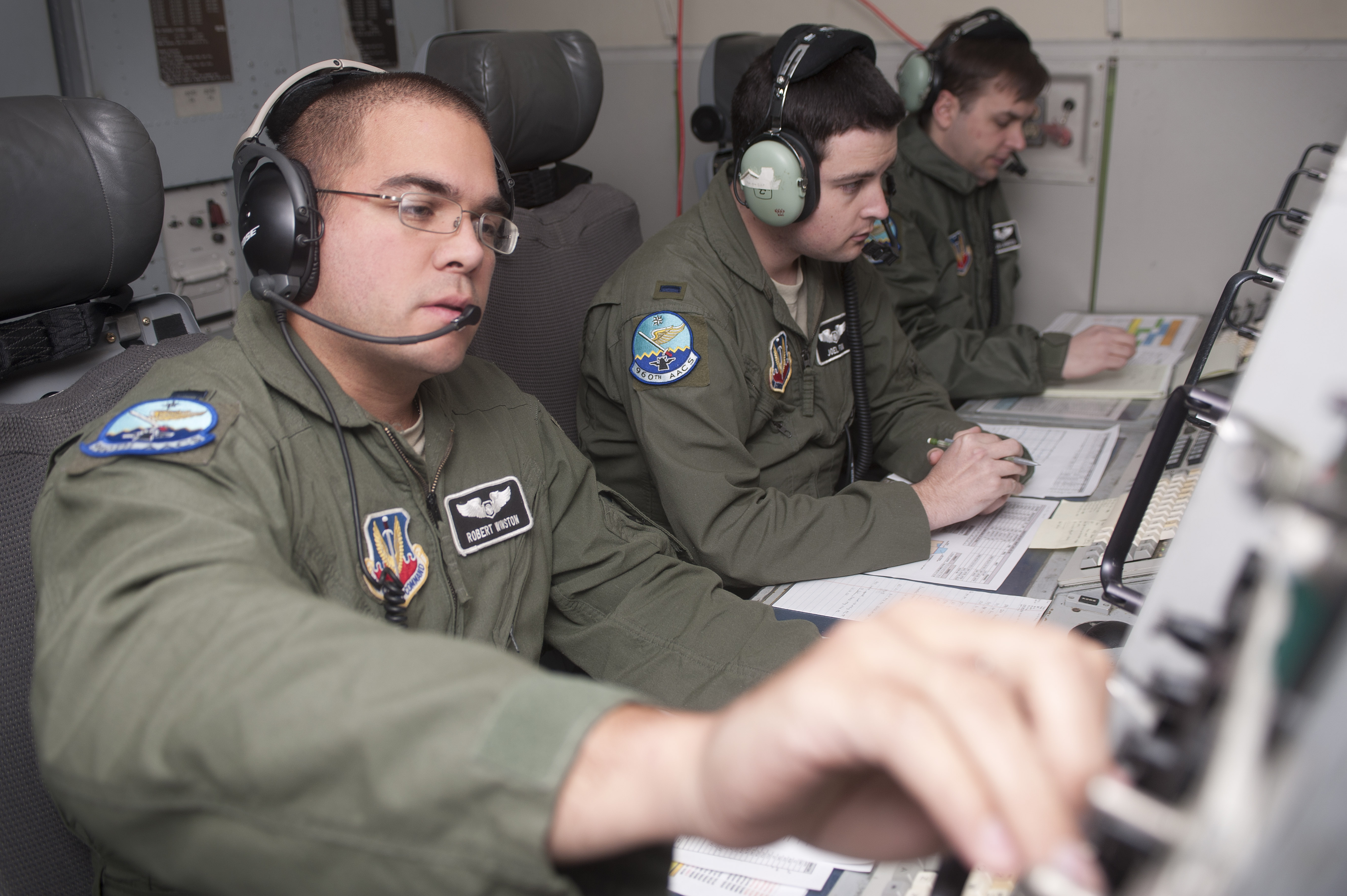 E-3 Sentry AWACS aircrew orchestrates Green Flag-West battle space ...