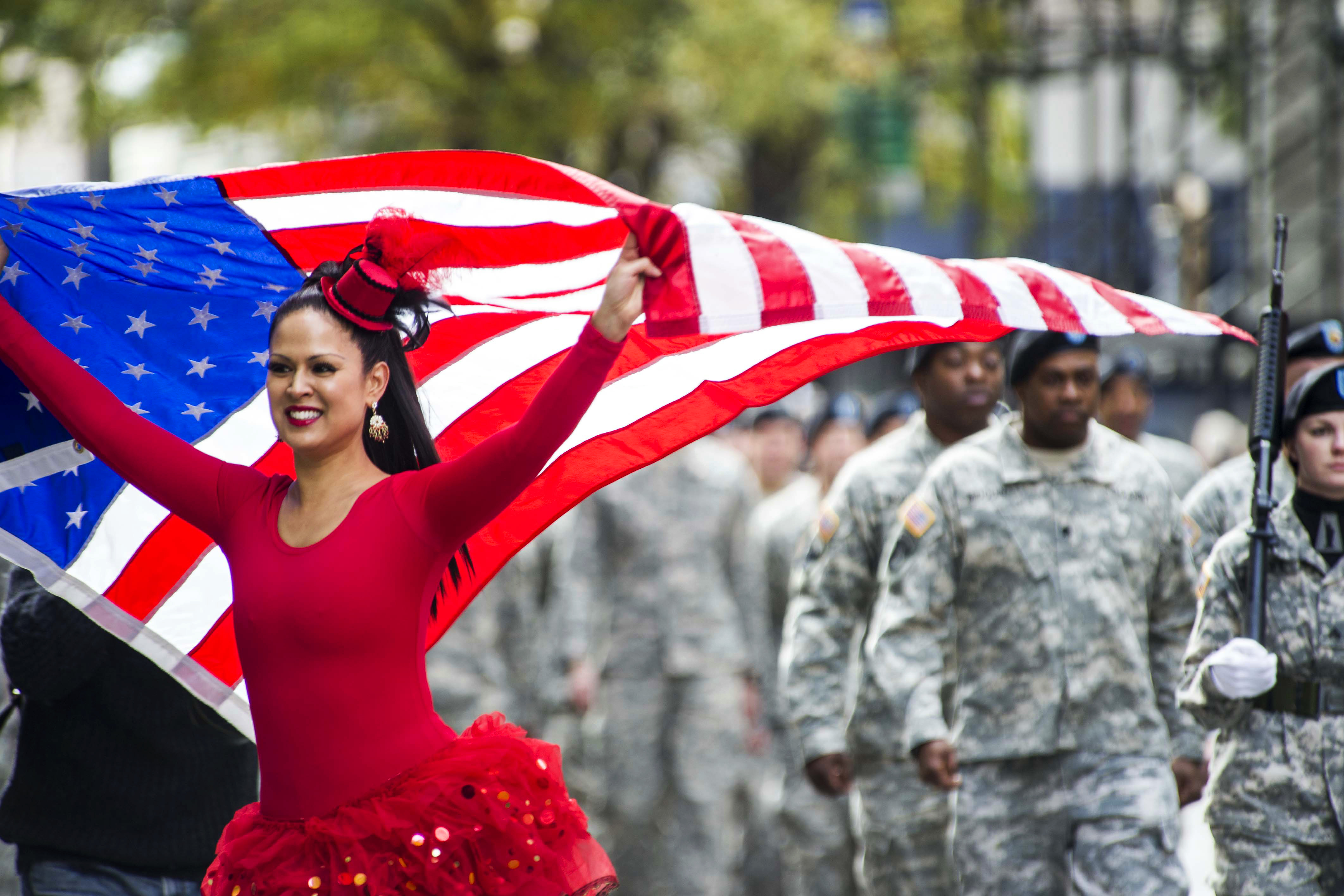 American Soldiers Marching