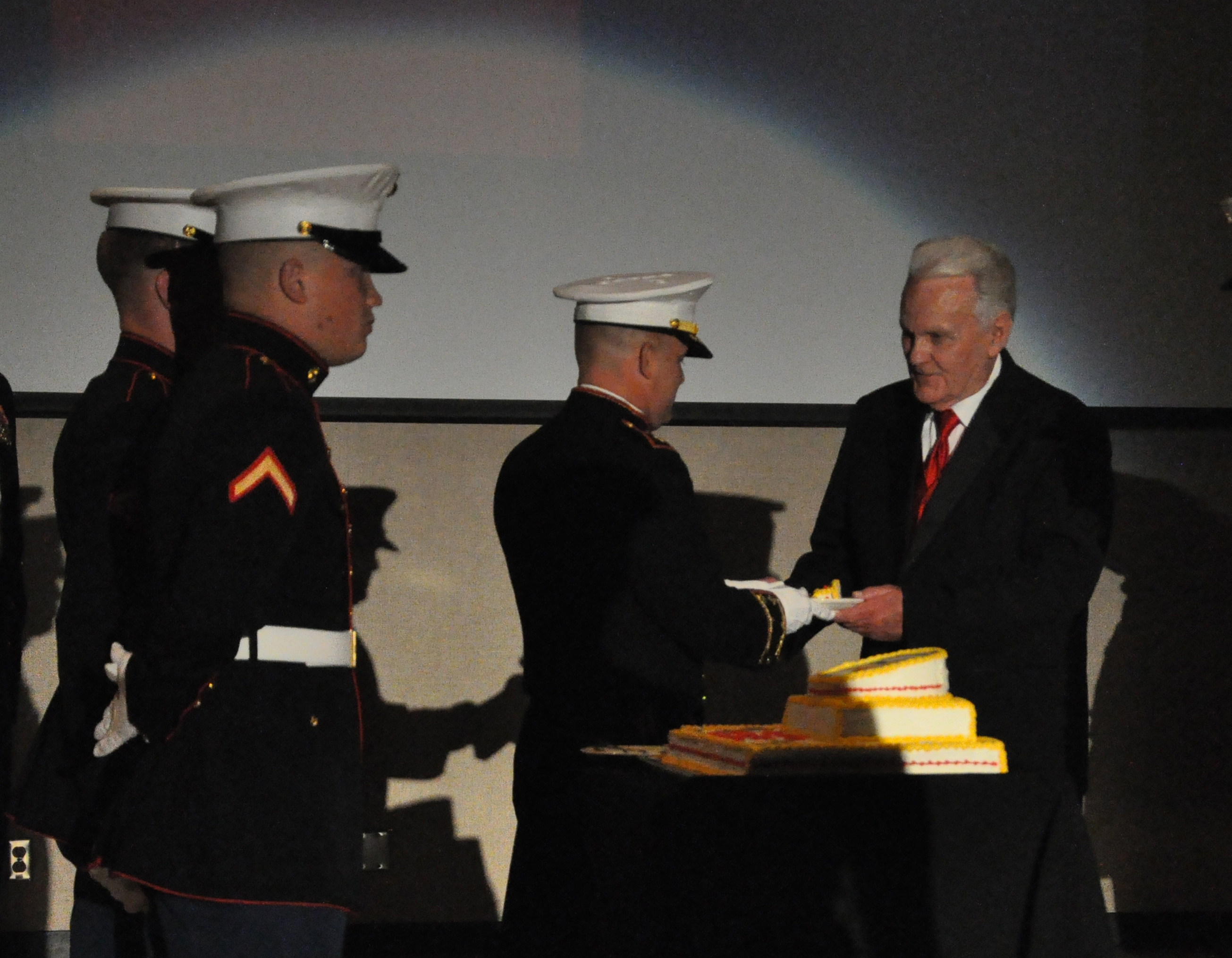 Marine Corps Detachment celebrates Marine Corps 238th birthday ...