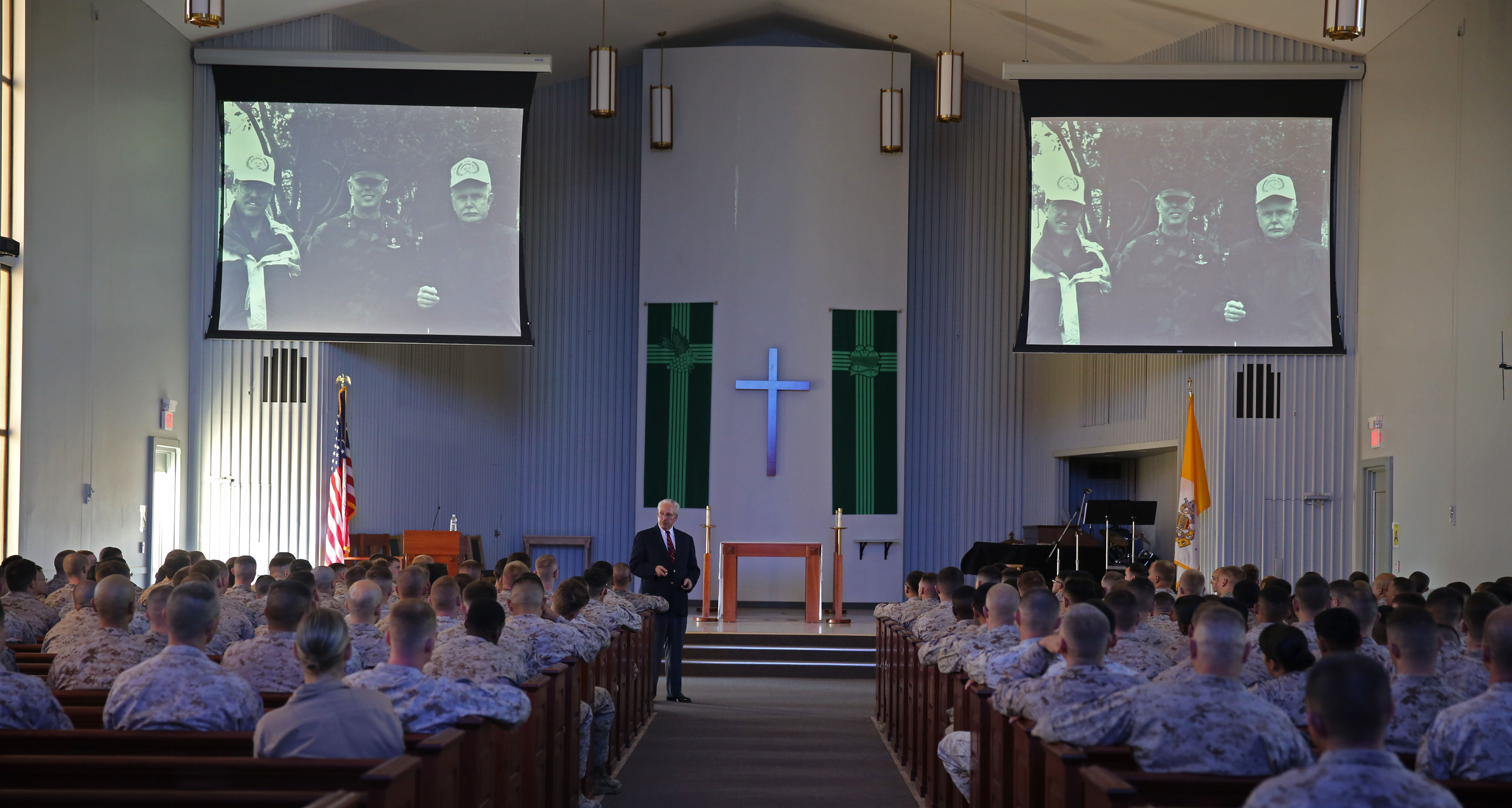 “Marines Learn About Leadership from Warr”