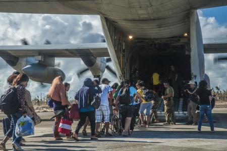 Service members provide support during Operation Damayan