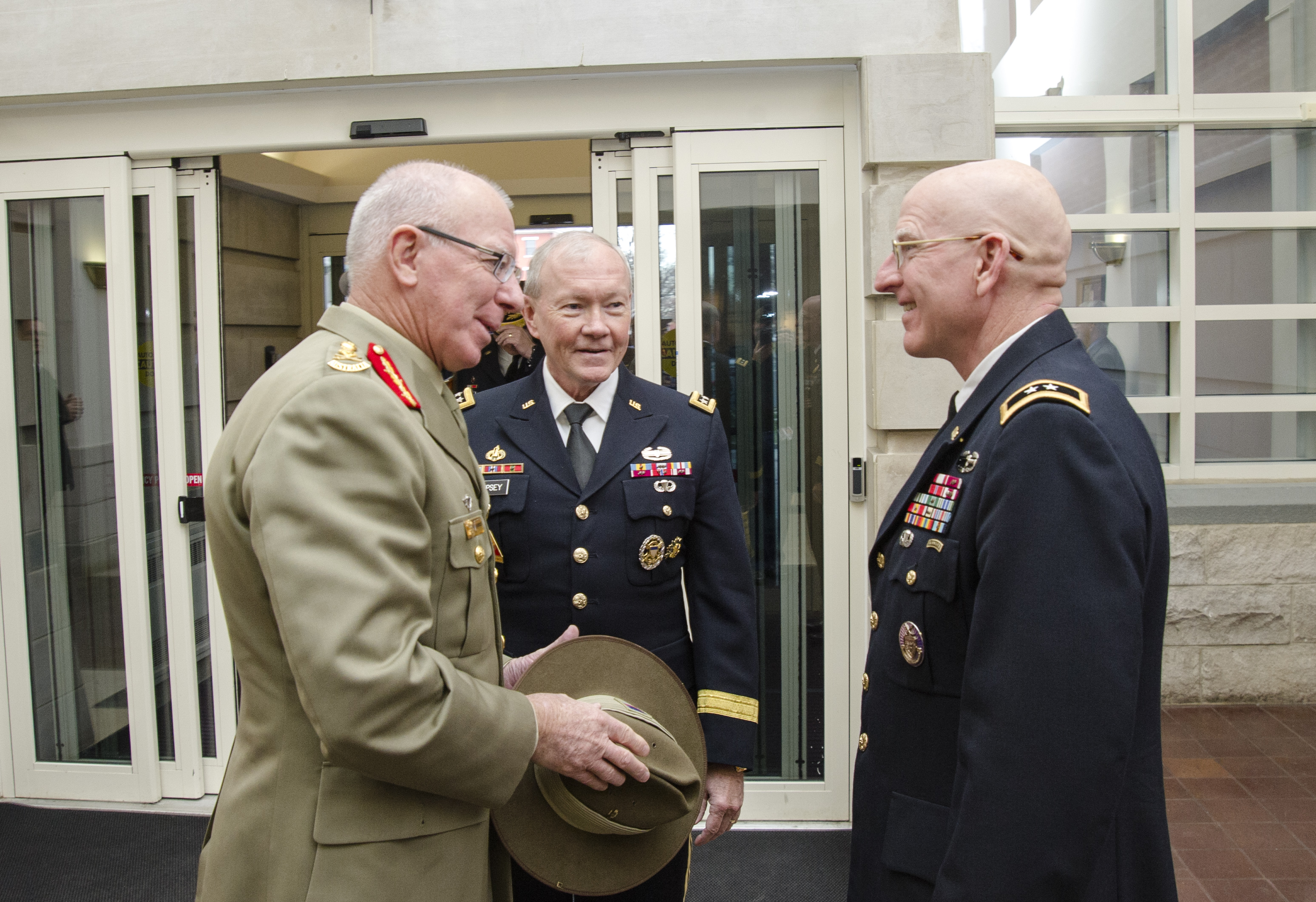 U.S. Army Gen. Martin E. Dempsey, center, chairman of the Joint Chiefs ...