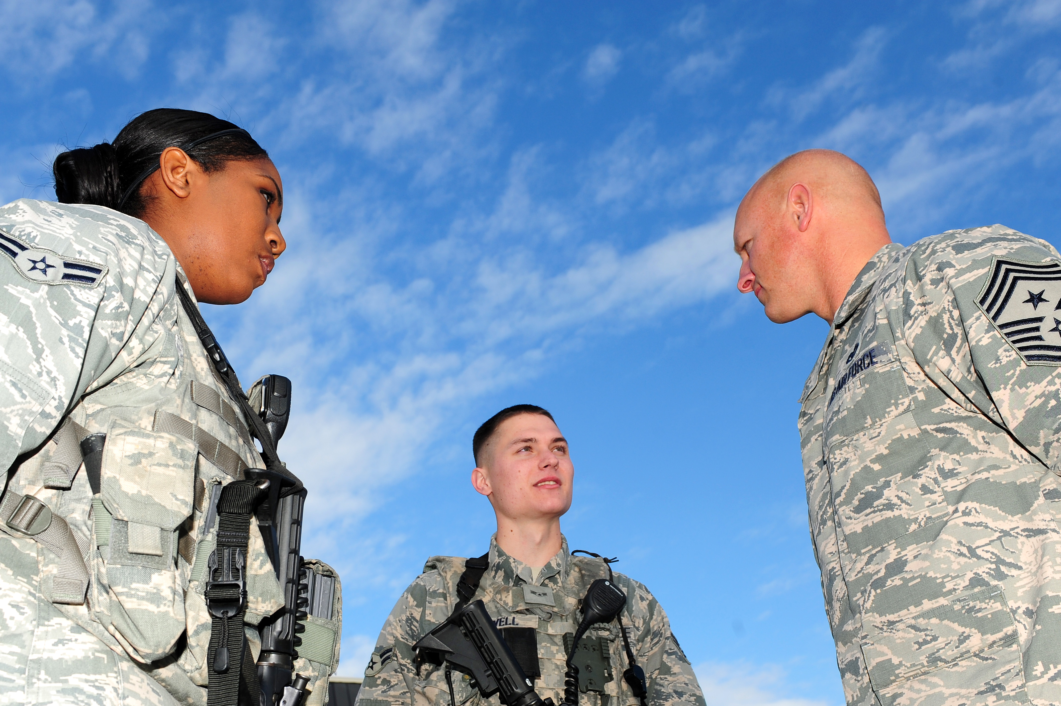 Ninth Air Force CCC takes time to talk with Seymour Johnson Airmen