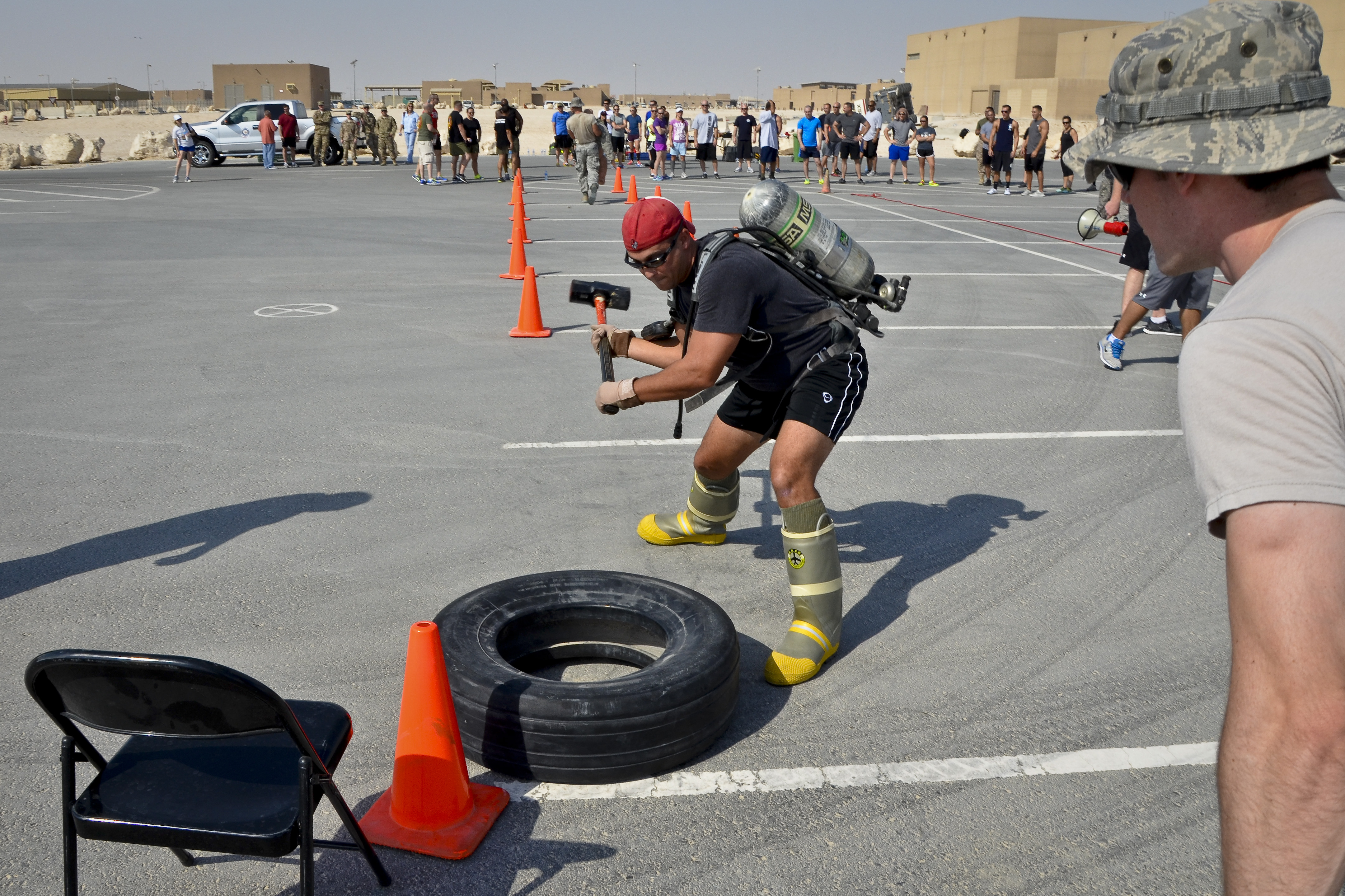 Expeditionary fire muster showcases firefighter's might > U.S. Air ...