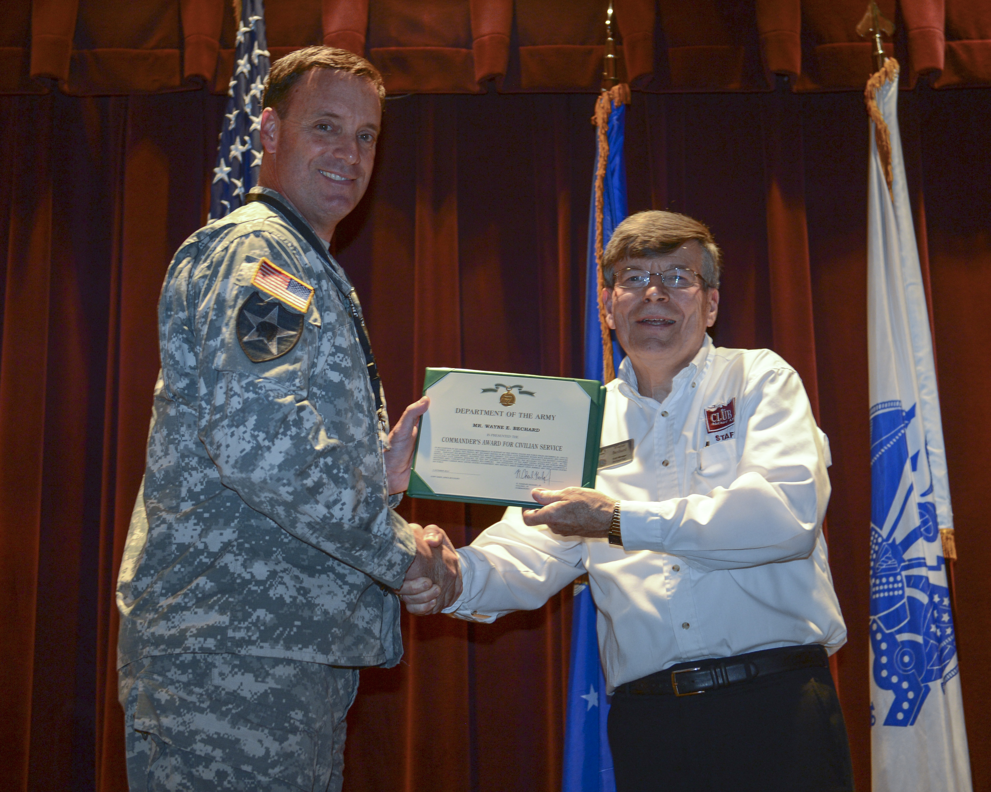 Commander's Award for Civilian Service award